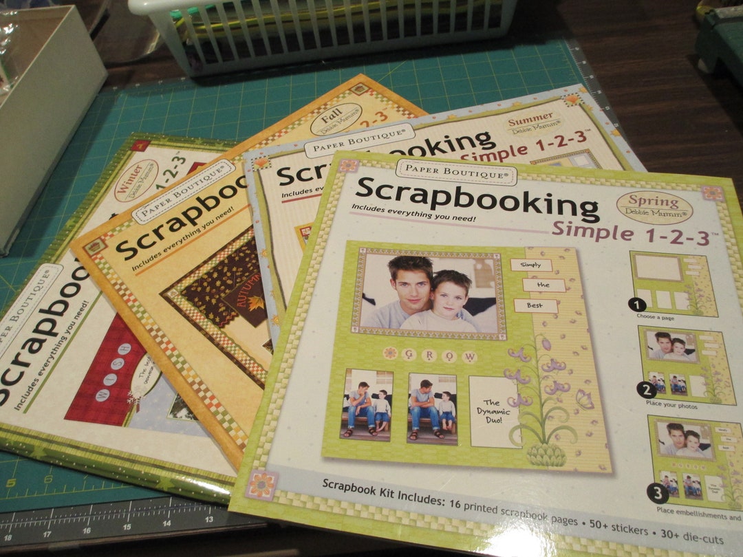 Debbie Mumm Four Seasons Scrapbook Kits 16 Printed Pages, 50 Stickers ...