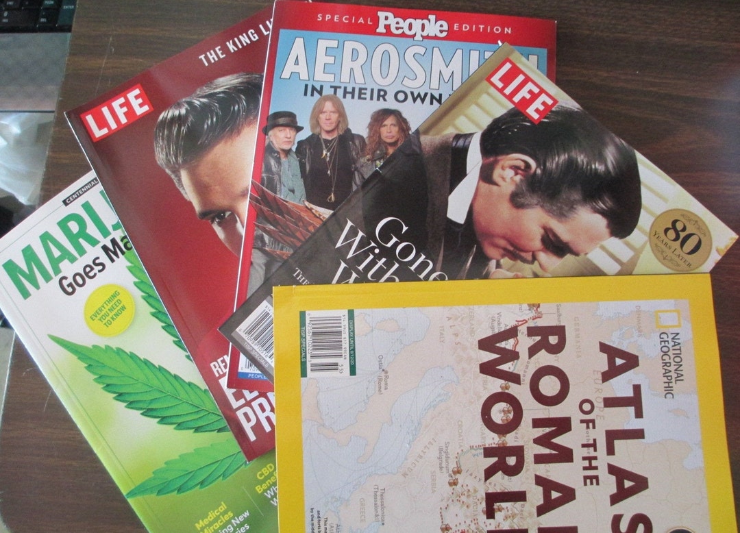 Time & People Magazines: Elvis, Aerosmith, Gone With the Wind - Etsy