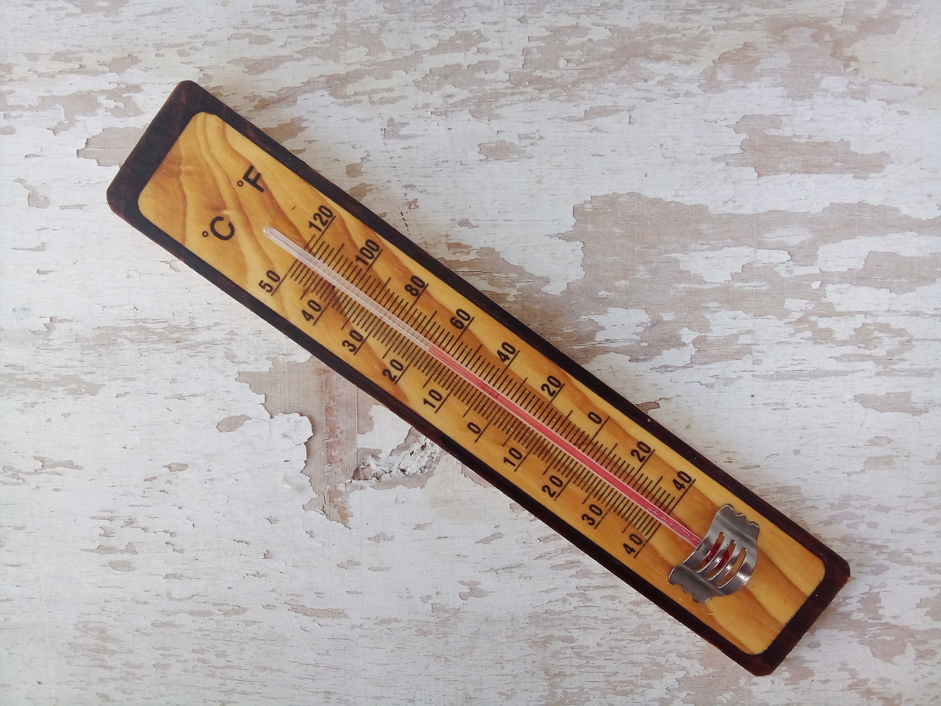Vintage Thermometer Thermometer Wooden Thermometer Indoor Thermometer ...
