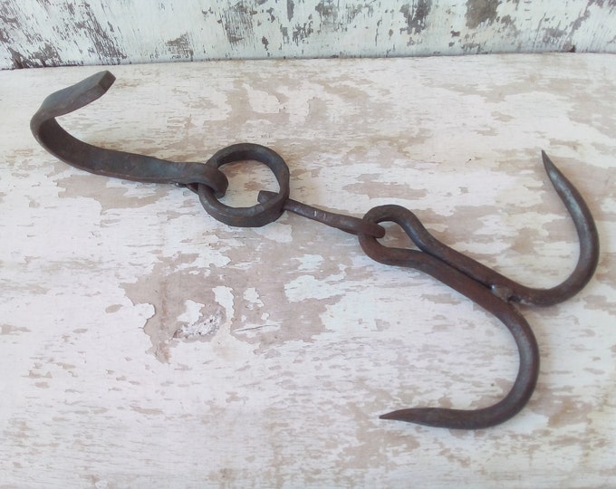 Old Hook Hand Forged Hook Very Old Hook Butcher Hook Primitive Hanger ...