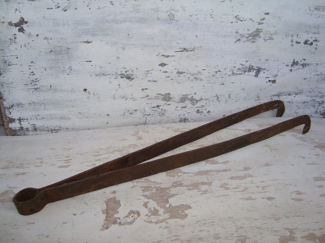 Vintage Fireplace Tool Vintage Log Grabbers - Etsy