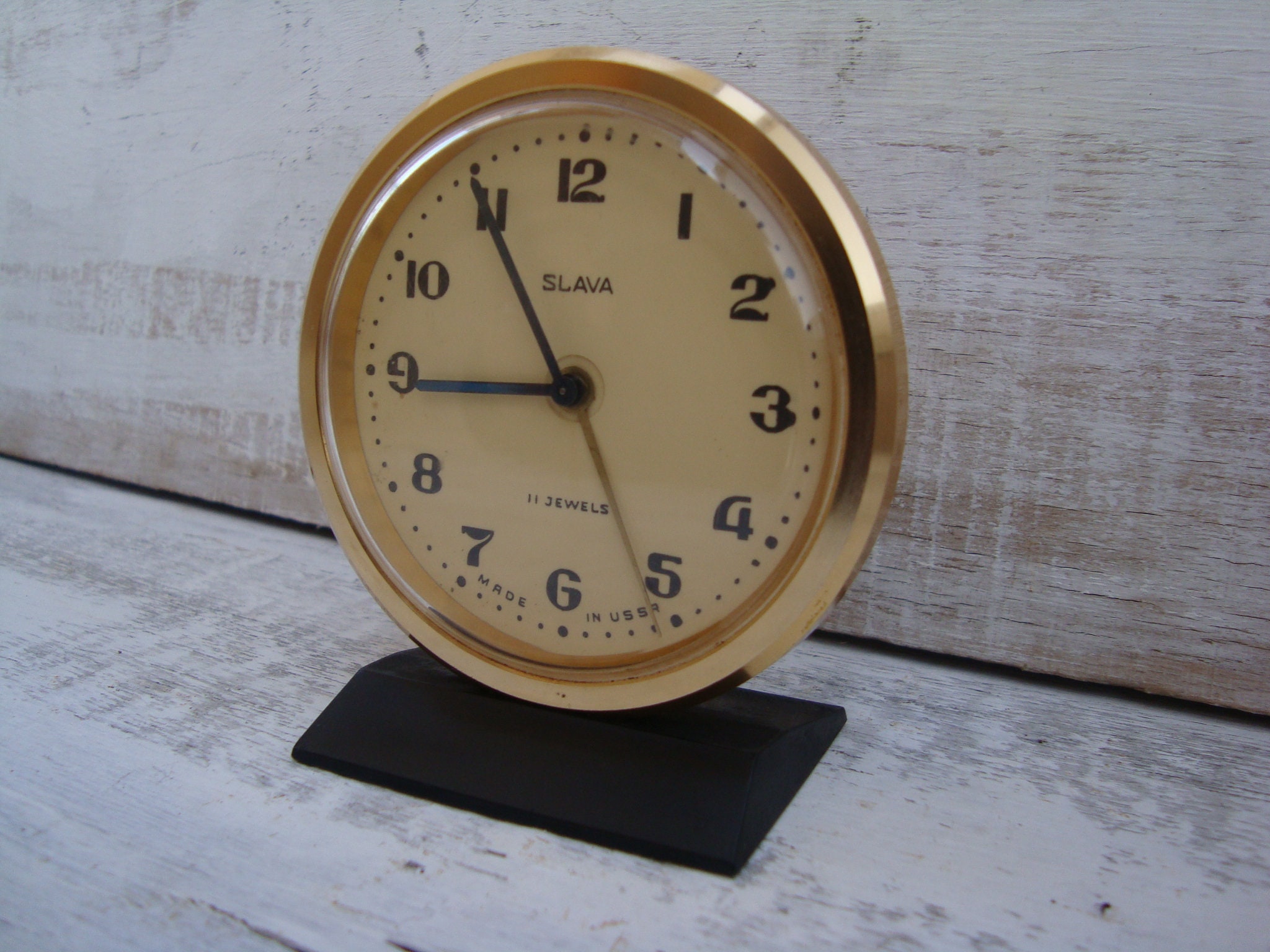 SLAVA Clock - Vintage Soviet Alarm Clock - Gift Idea - USSR Clock ...