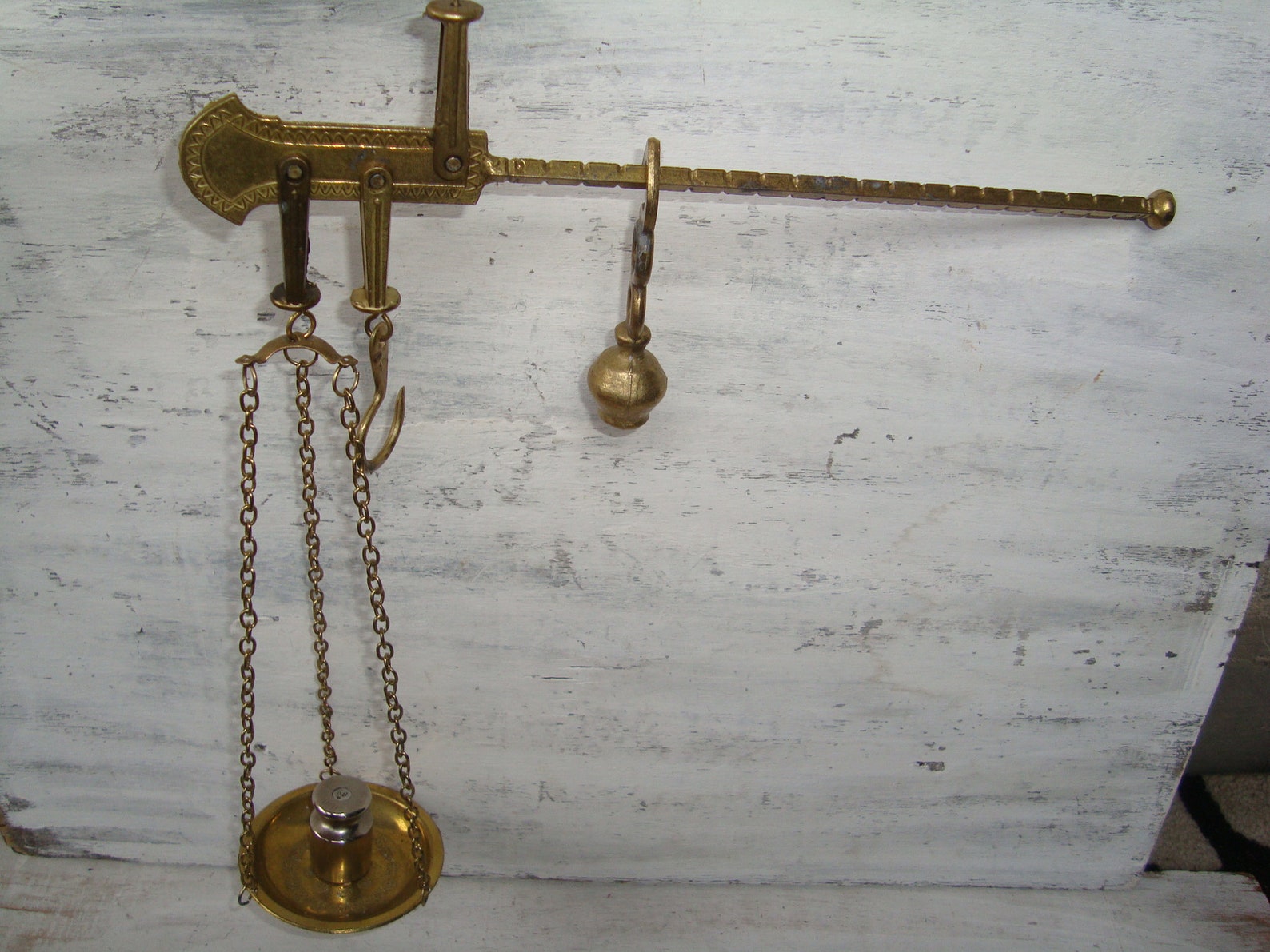 French Weighing Scales, Farmhouse Antiques, Zinc Roman Balance Scale ...