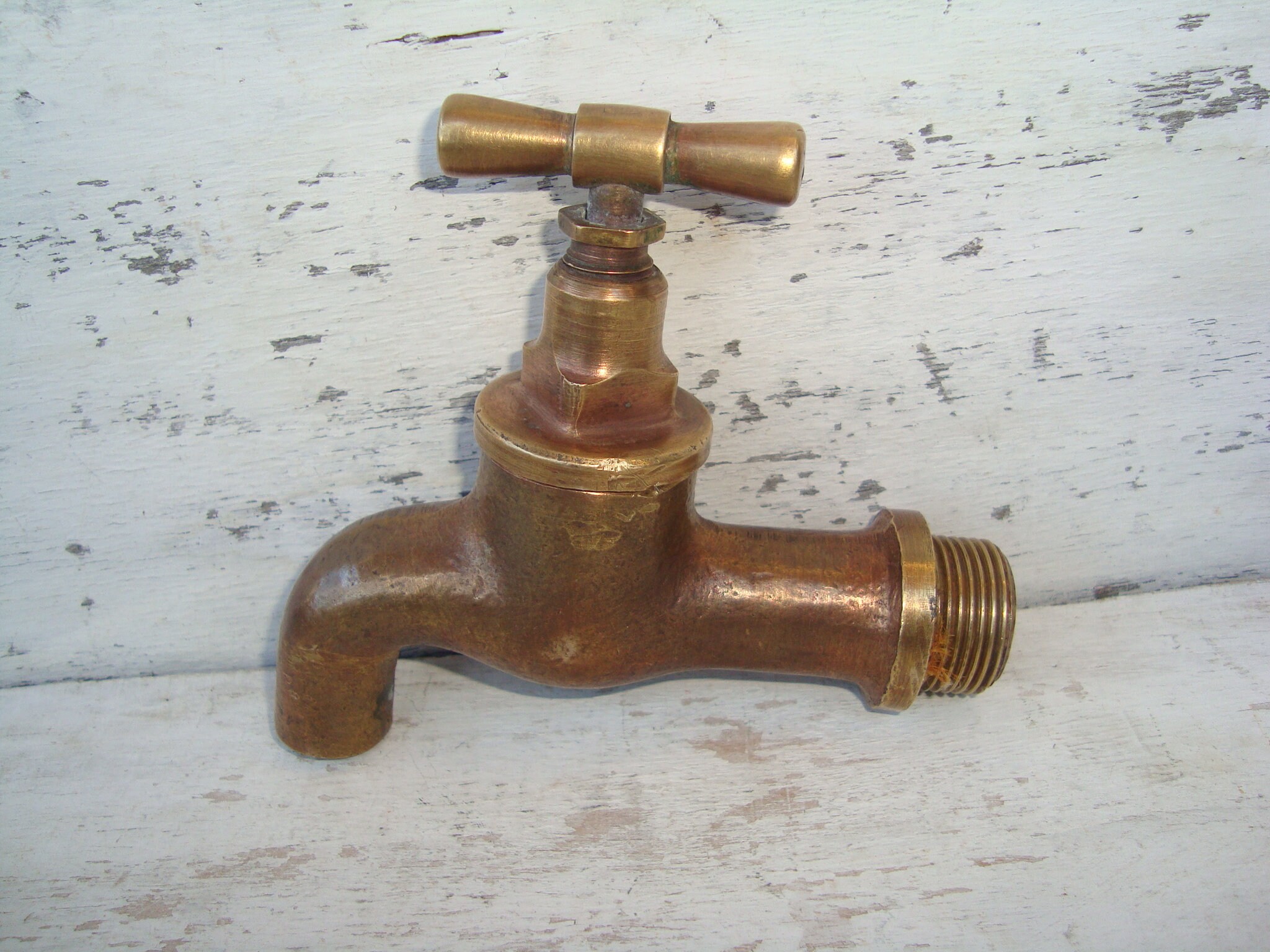 Vintage Brass Water Tap - Old Water Tap 1960s - Vintage Brass Water ...