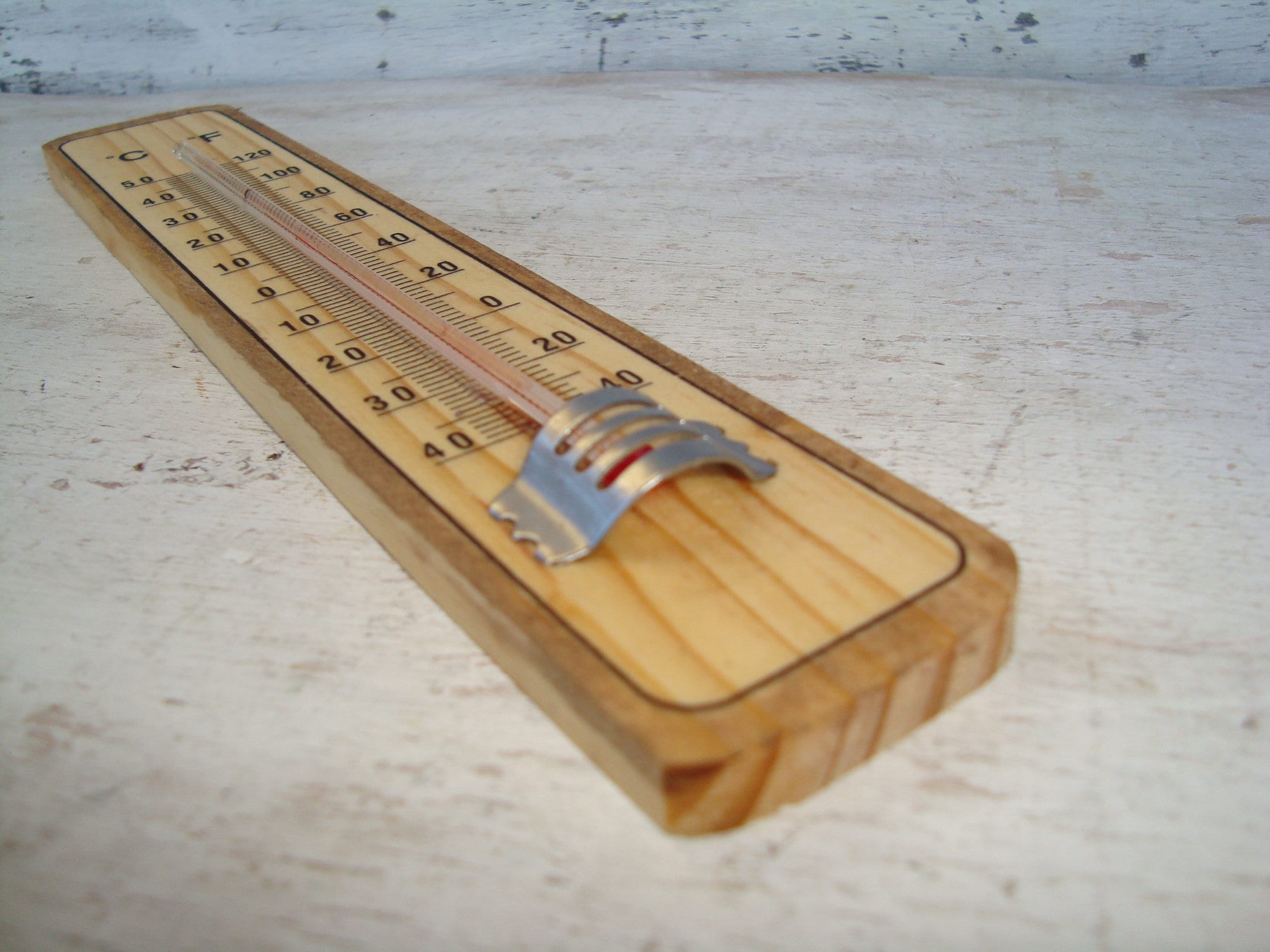 Vintage Thermometer Wood Old Thermometer Wooden | Etsy