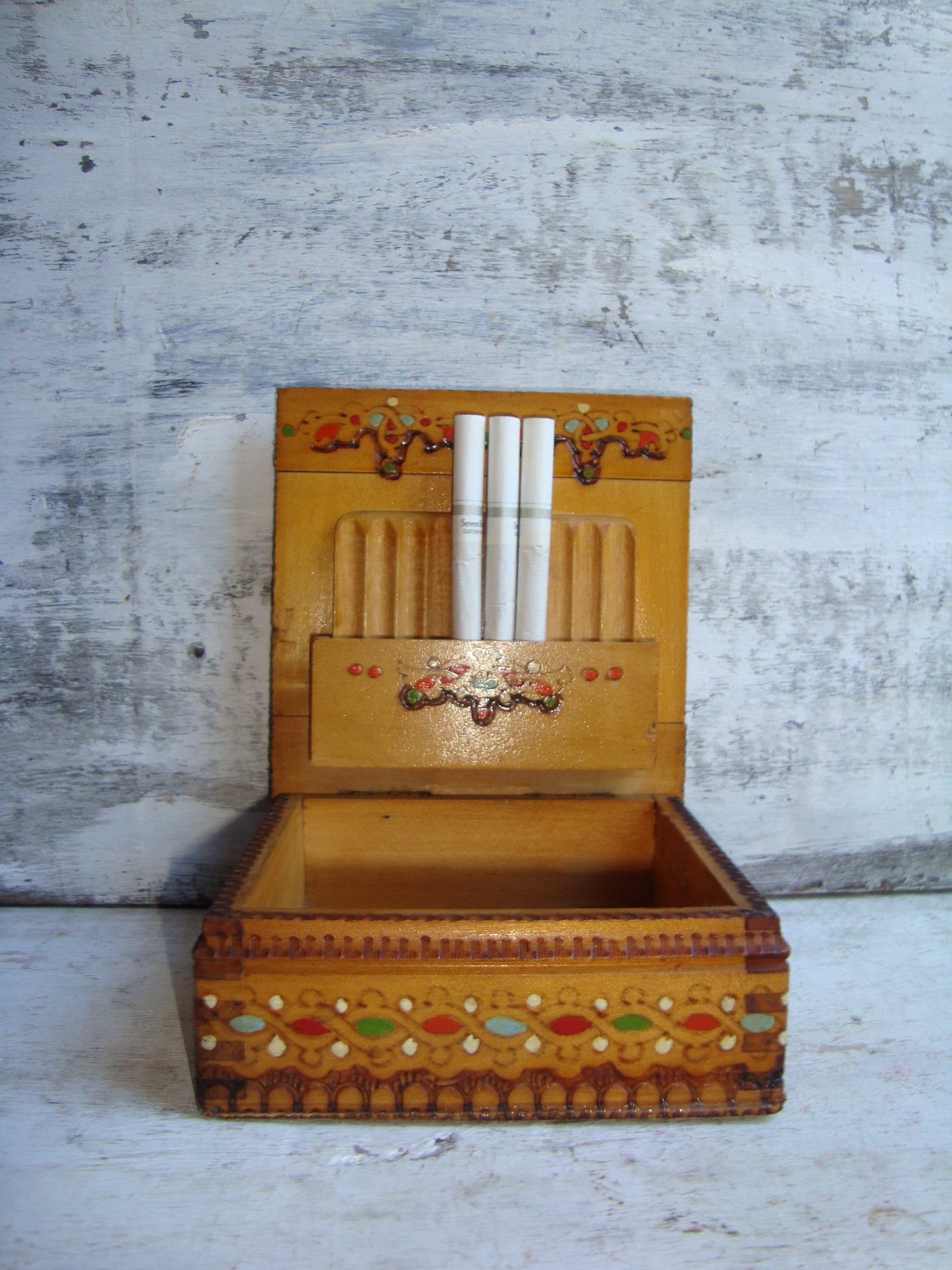 Wood Cigarette Box Large Cigarette Box Cigarette Box - Etsy