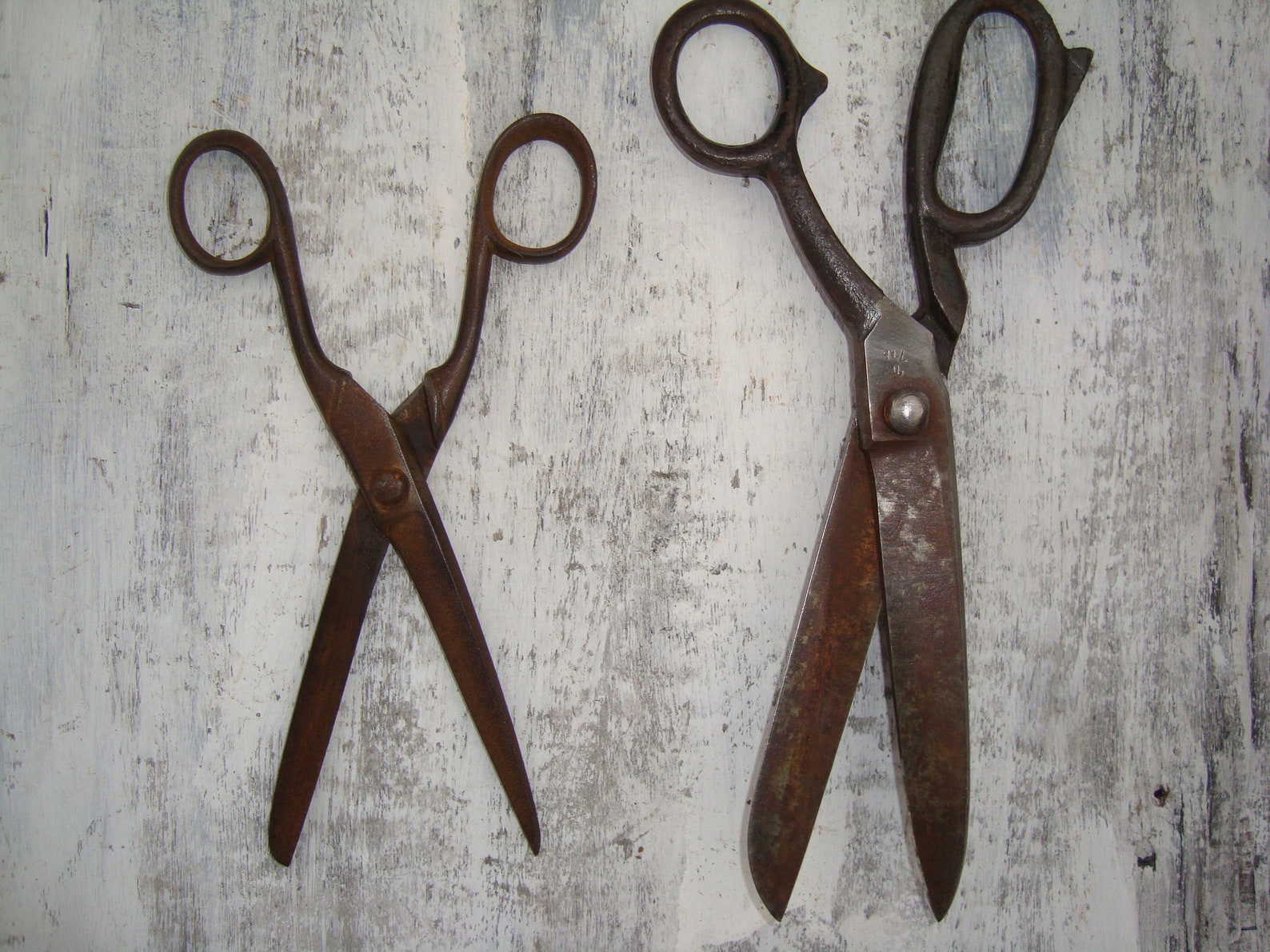 Old Scissors, Vintage Scissors, Bulgarian Antique Scissors, Metal ...