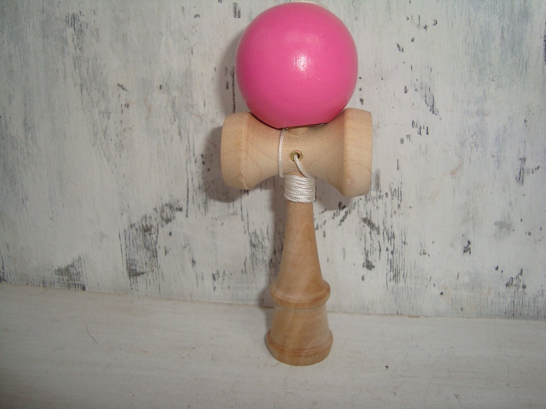 Thejapanshop Full-sized Kendama Wooden Traditional Japanese Toy, Red ...