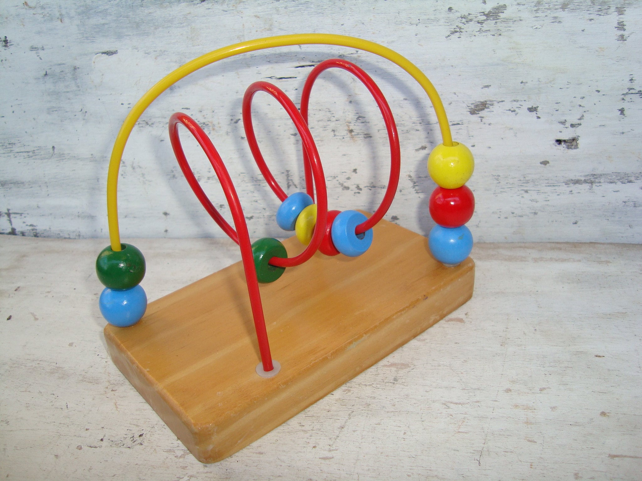 Wood Bead Maze Big Labyrinth Activity Toy Educational Toys 1st Birthday ...