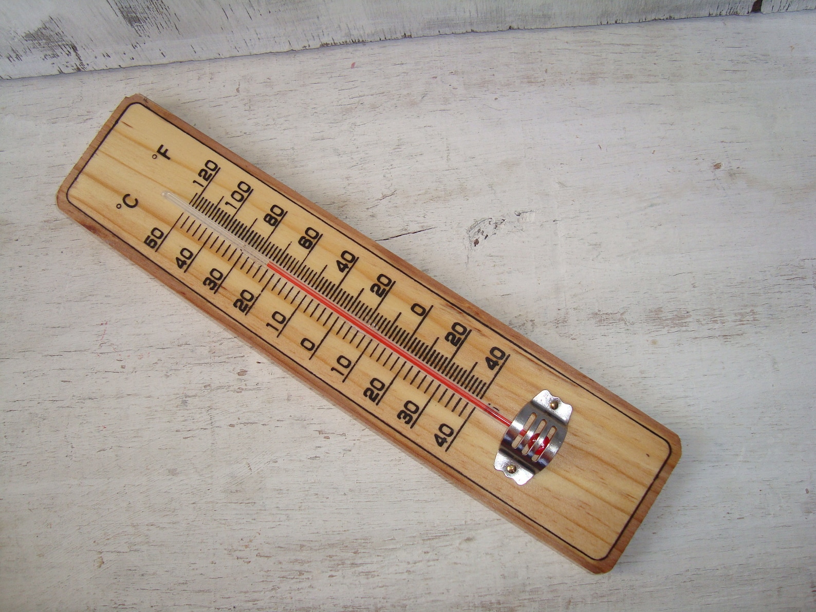 Vintage Thermometer Thermometer Wooden Thermometer - Etsy