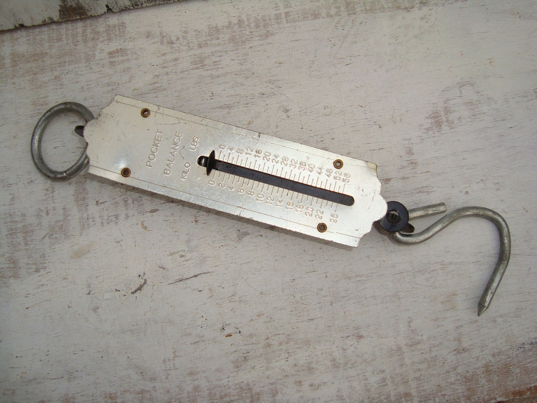 Vintage Salter Pocket Balance, Vintage Spring Scale #2, Antique Brass ...