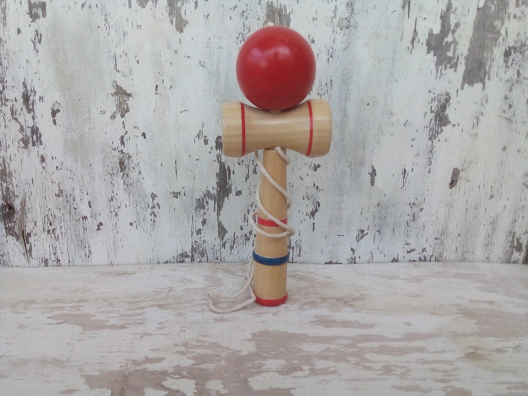Thejapanshop Full-sized Kendama Wooden Traditional Japanese Toy, Red - Etsy