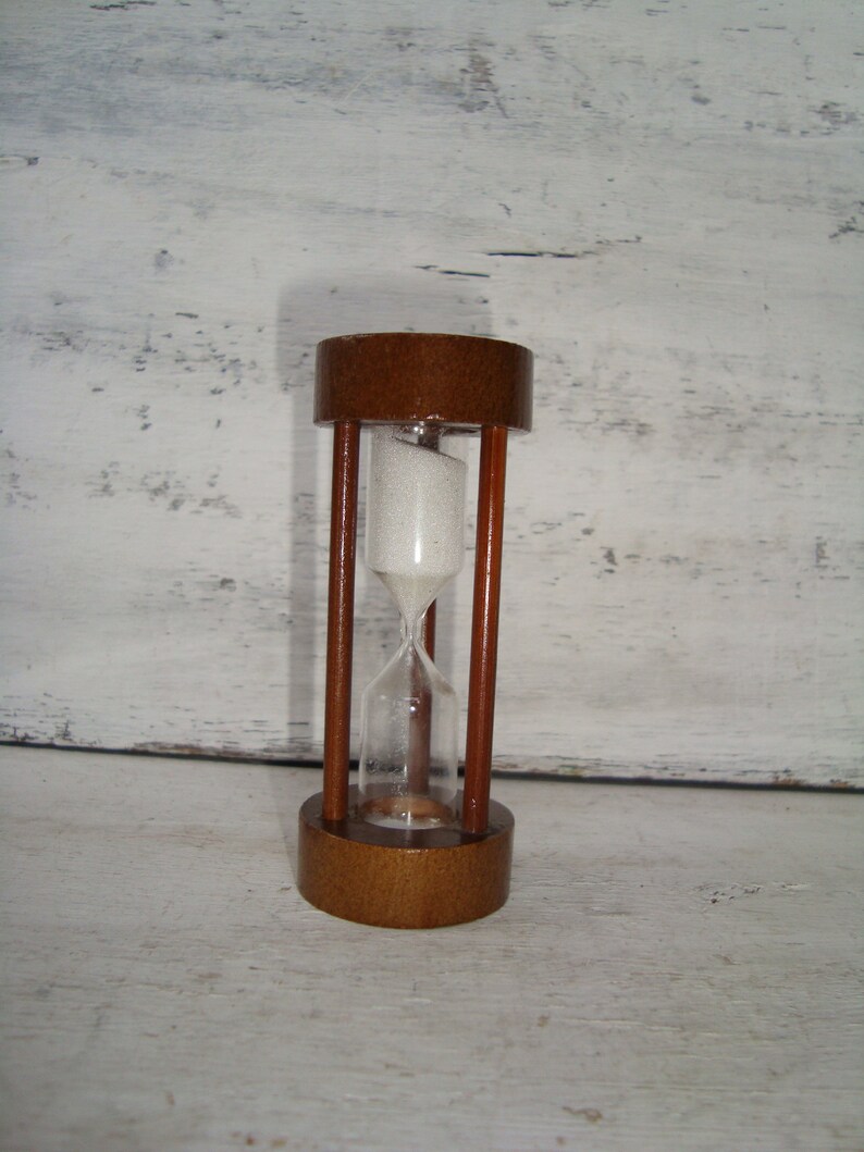 Wood Hourglass Vintage Wooden Hourglass Brown Handmade - Etsy