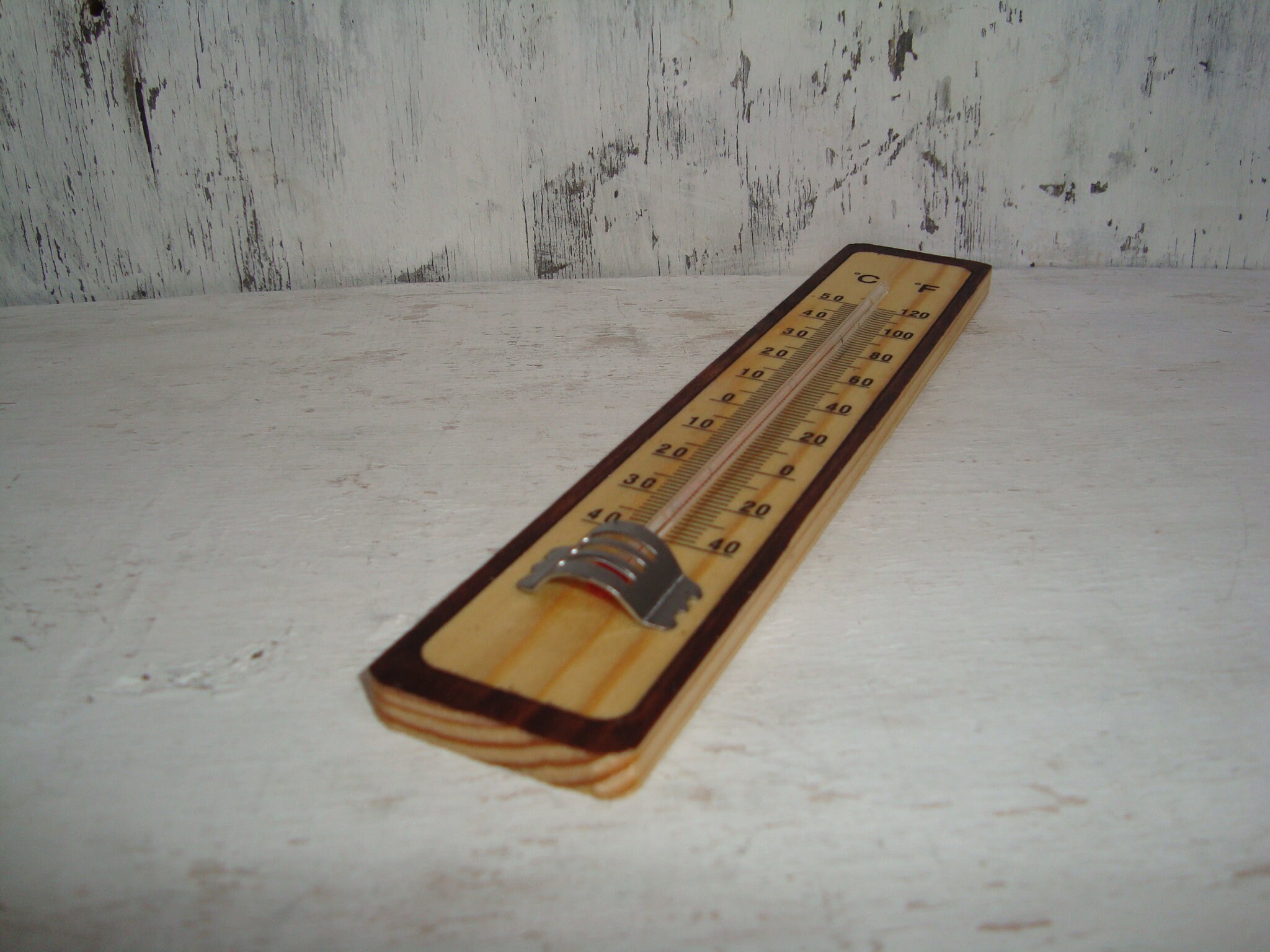 Vintage Thermometer Wood Thermometer Wooden Thermometer - Etsy