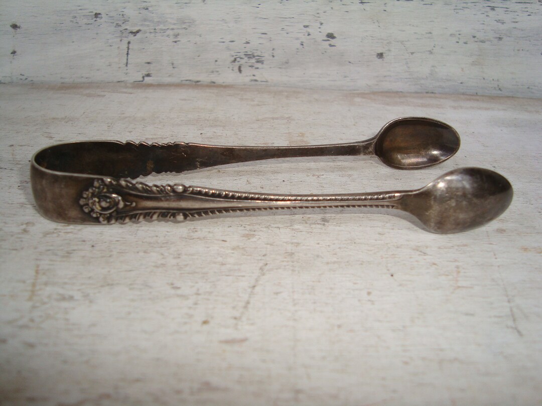 Metal Tongs, Metal Bar , Tongs, Cookie Tongs, Mid Century Bar Ice ...