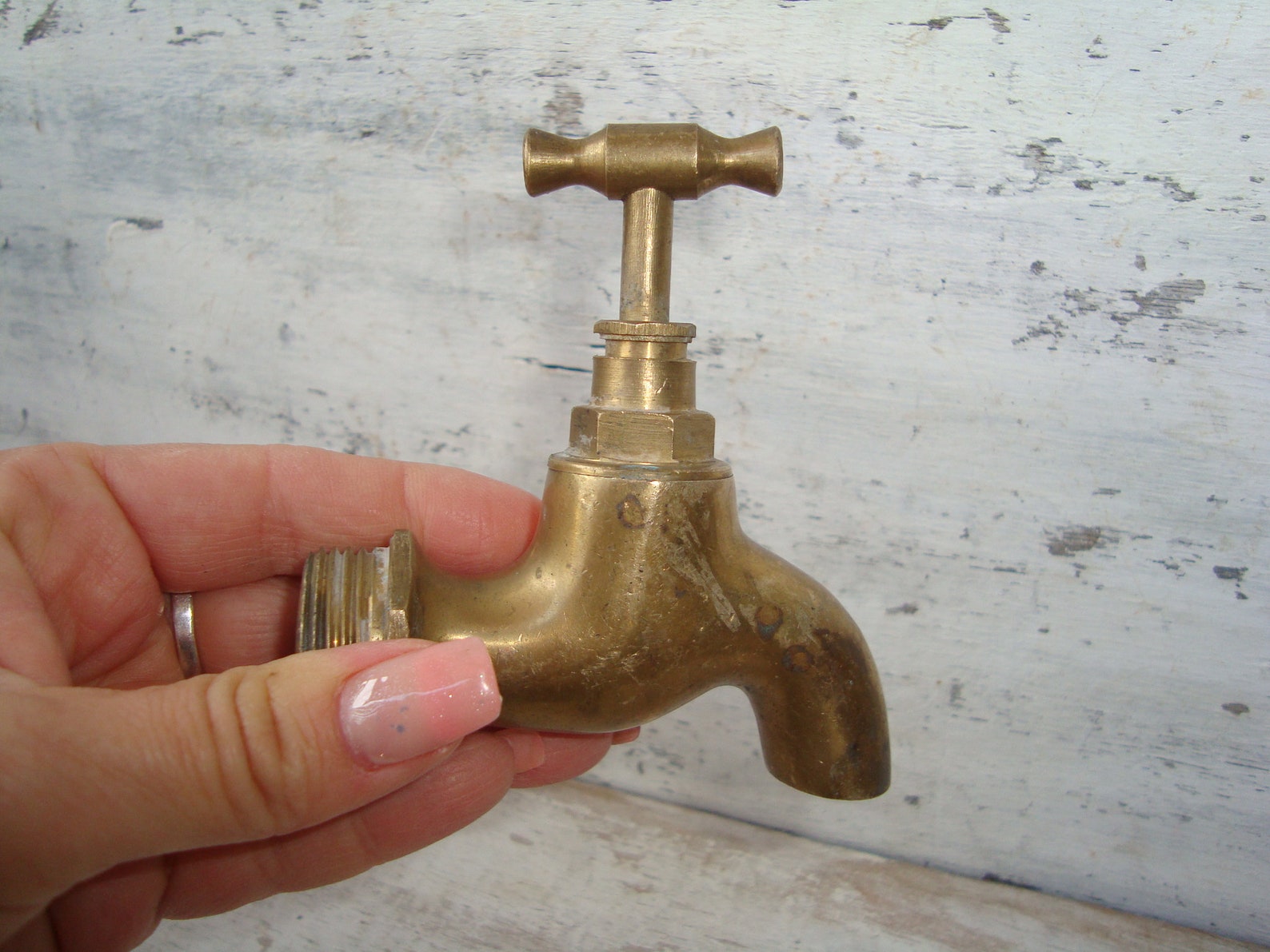Vintage Brass Water Tap - Old Water Tap 1960s - Vintage Brass Water ...