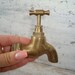 Vintage Brass Water Tap - Old Water Tap 1960s - Vintage Brass Water ...