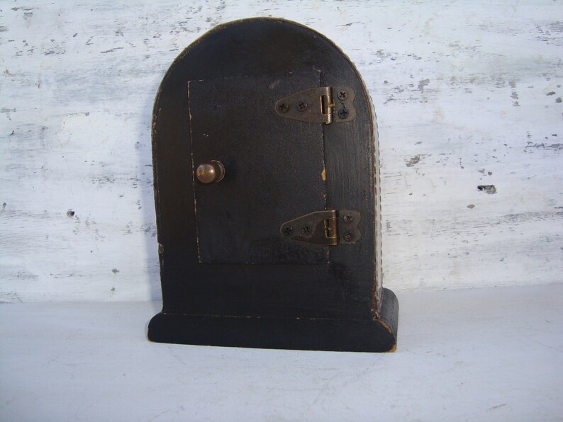 Vintage Wood and Leather Clock key Cabinet Key Storage Desk - Etsy