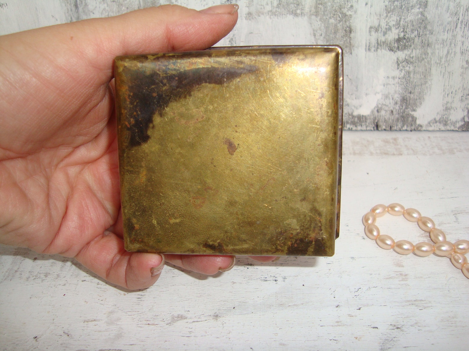 Antique Brass Box, Antique Brass Box, Antique Small Brass Box - Etsy