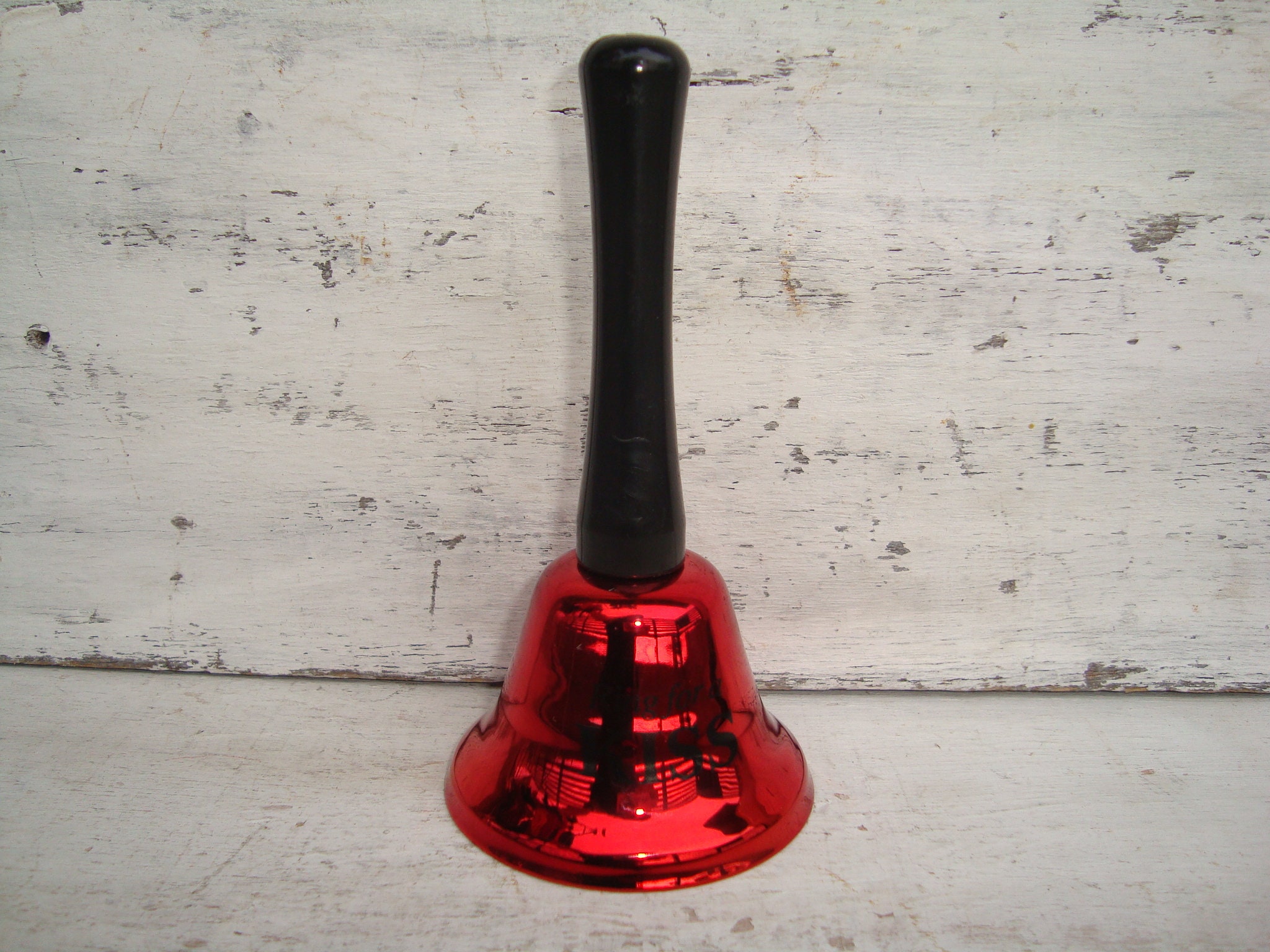 Hand Bell Vintage Bell Ring for a Kiss Red Bell With - Etsy