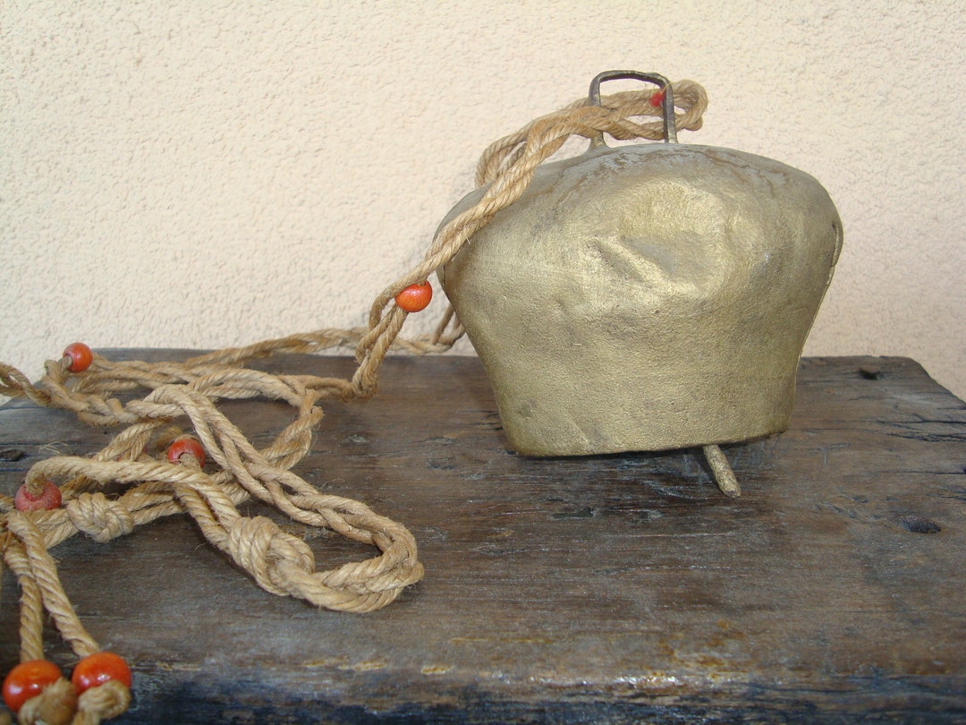 Antique Cow Bell ,primitive Hand Forged Metal Bell Farmhouse, Decor ...