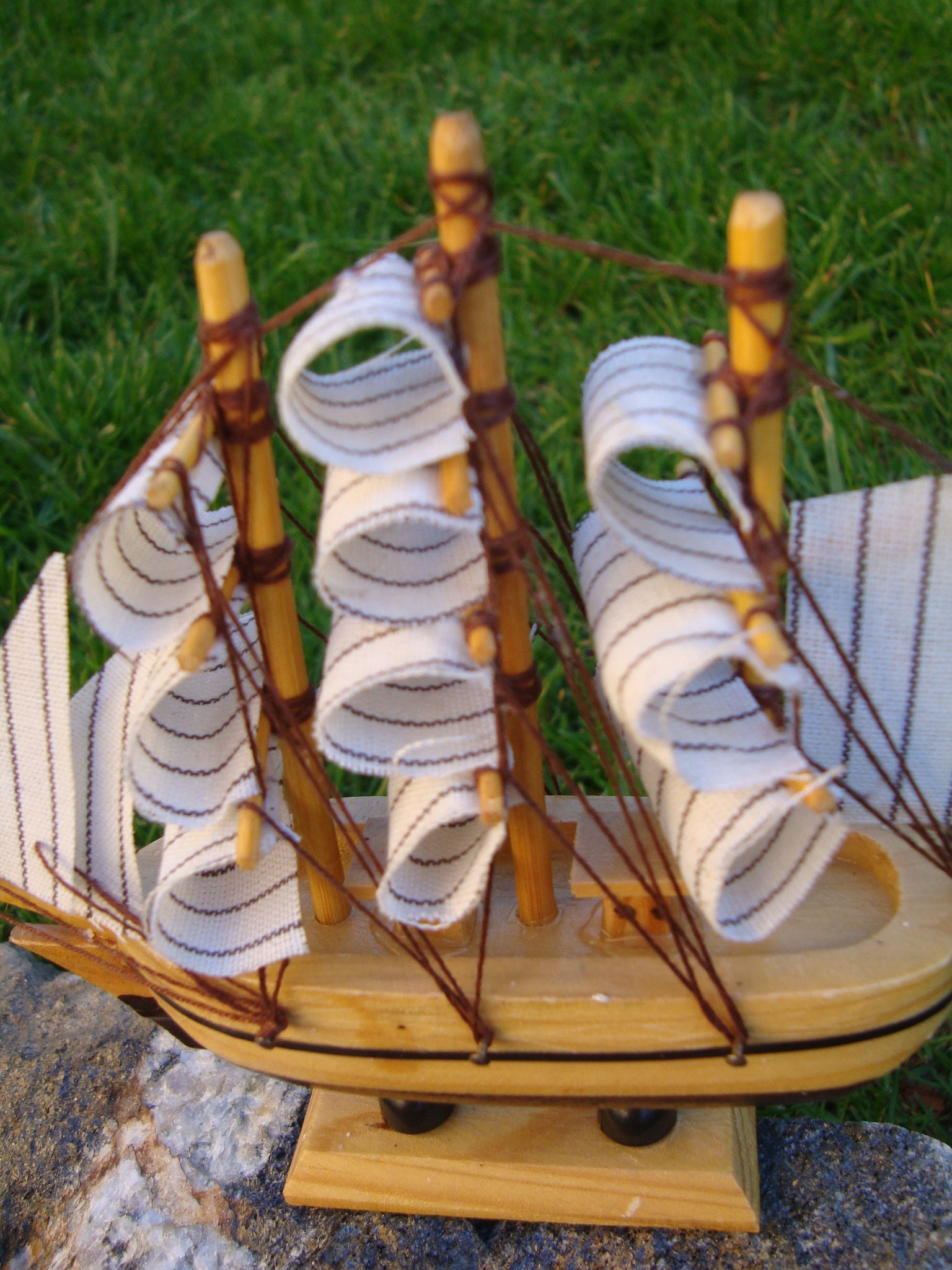 Ship, Vintage Model Ship for Nautical Decor,vintage Wooden Model Ship ...