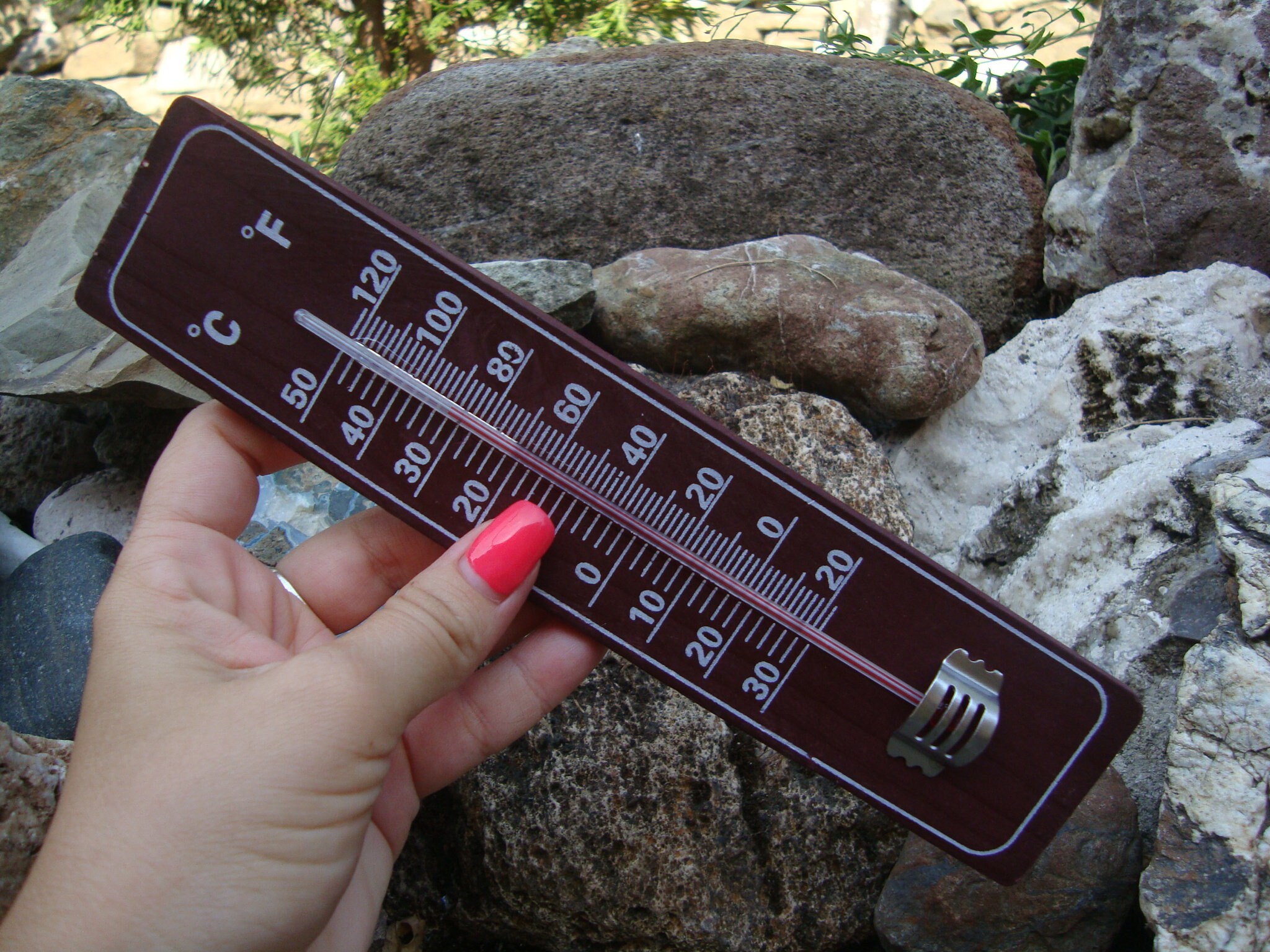 Vintage Thermometer - Wood Old Thermometer - Wooden Thermometer ...