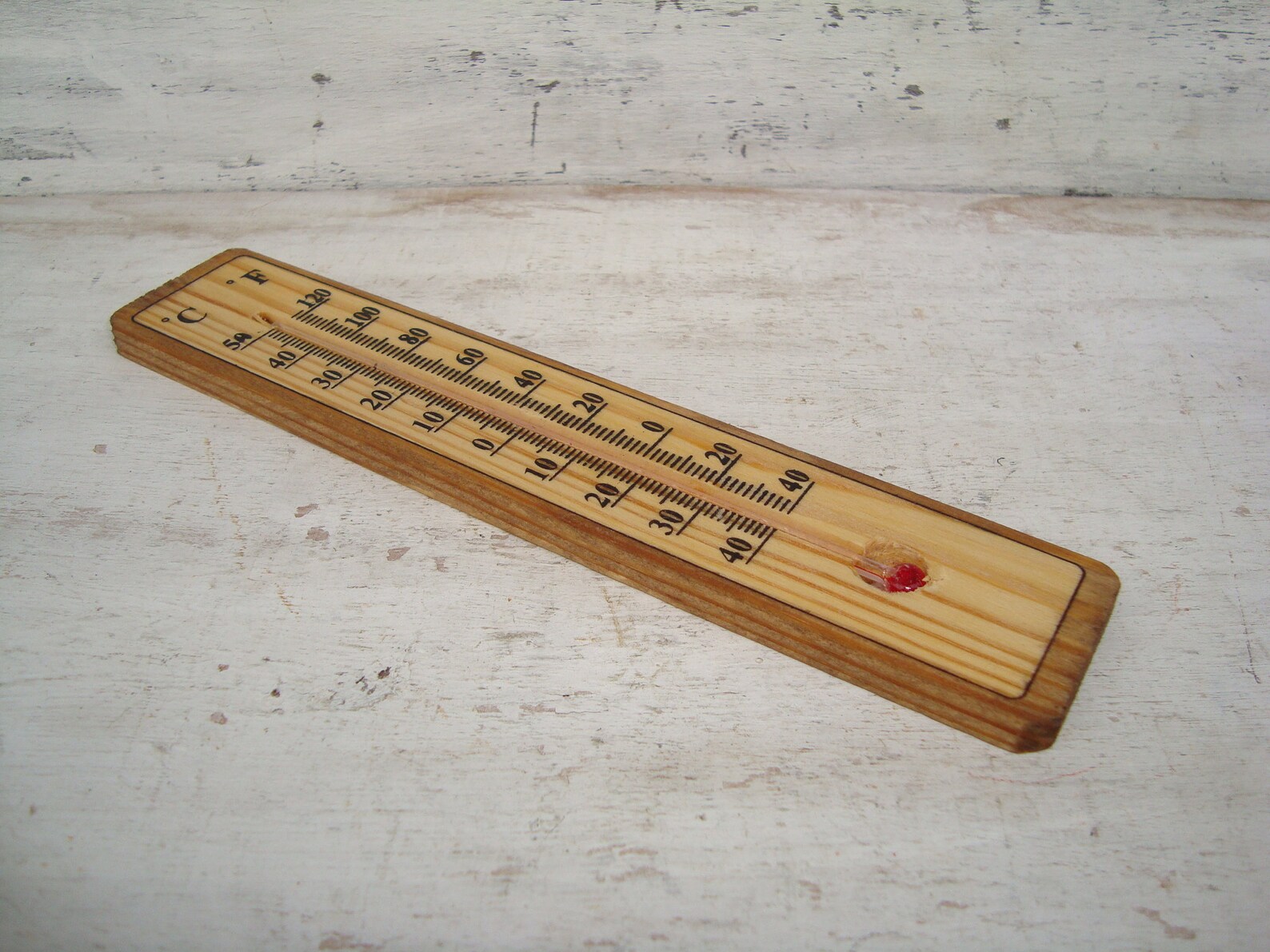 Vintage Thermometer Thermometer Wooden Thermometer - Etsy