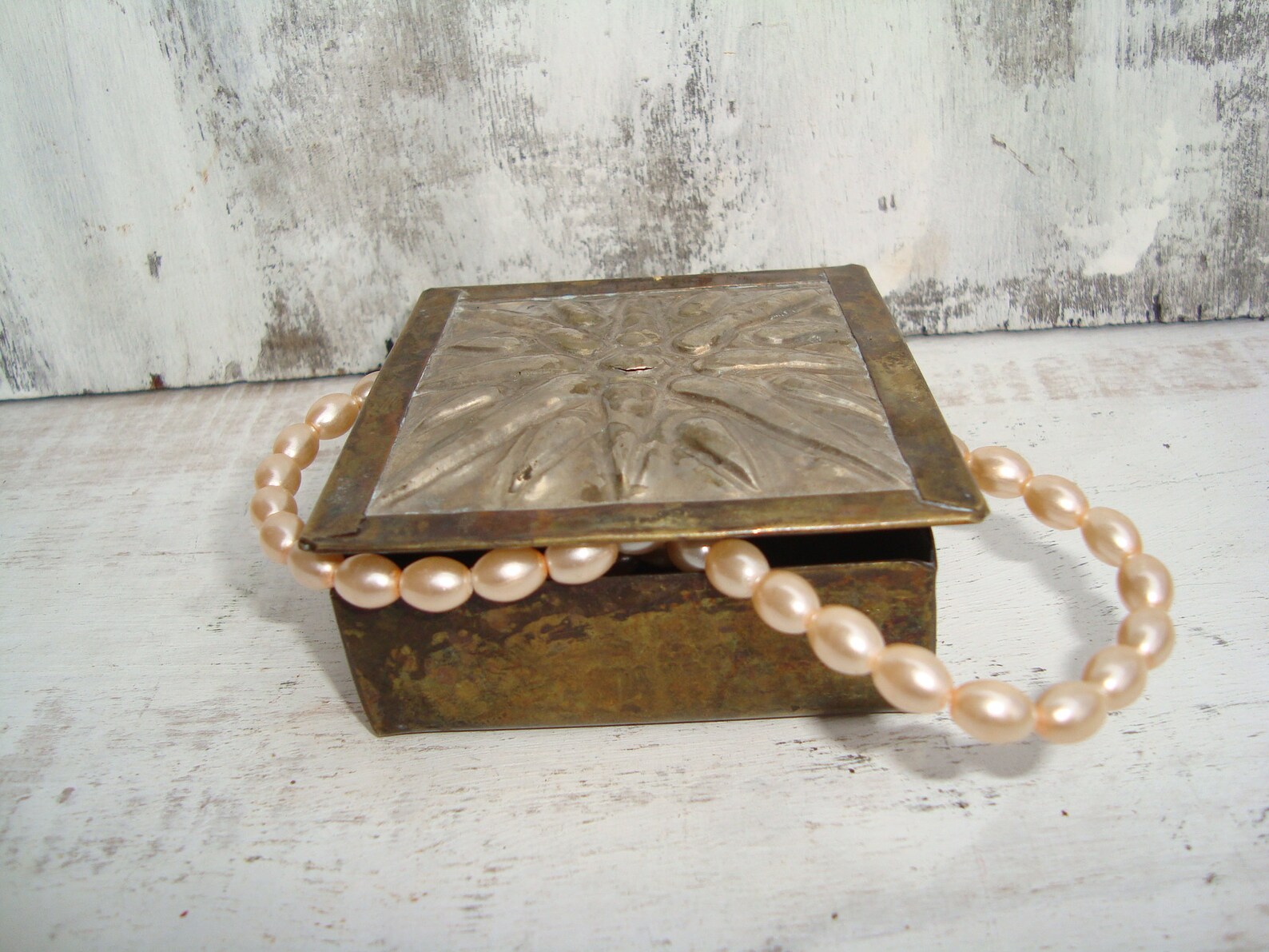 Antique Brass Box, Antique Brass Box, Antique Small Brass Box - Etsy