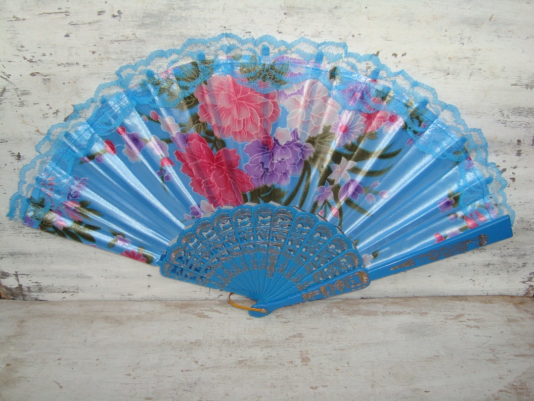 Elegant, Beautiful Design Hand Fan, Hand Held Fan, Spanish Style Fan ...