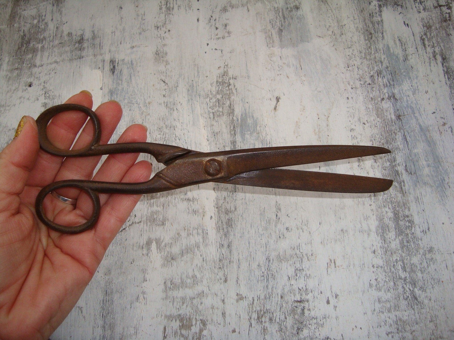 Old Scissors, Vintage Scissors, Bulgarian Antique Scissors, Metal ...