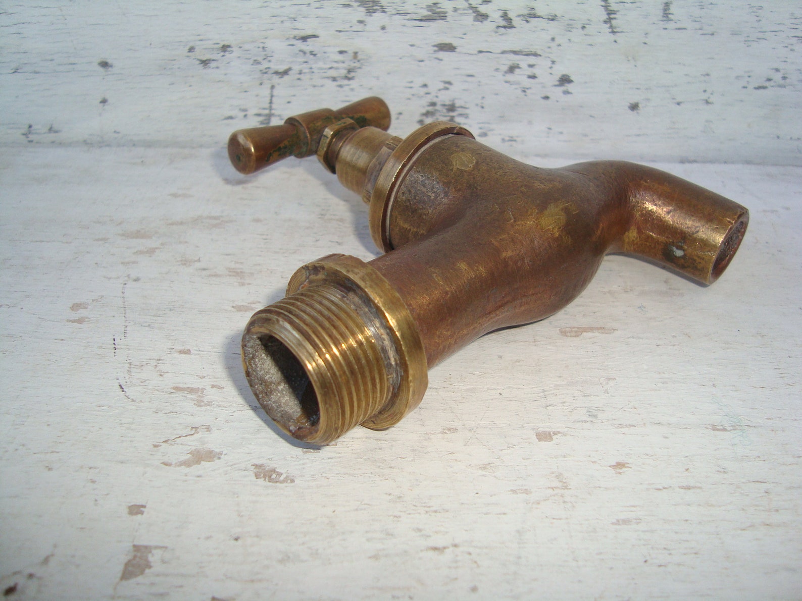 Vintage Brass Water Tap - Old Water Tap 1960s - Vintage Brass Water ...