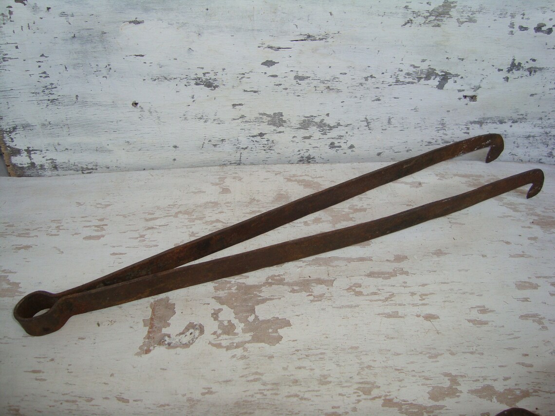Vintage Fireplace Tool Vintage Log Grabbers - Etsy
