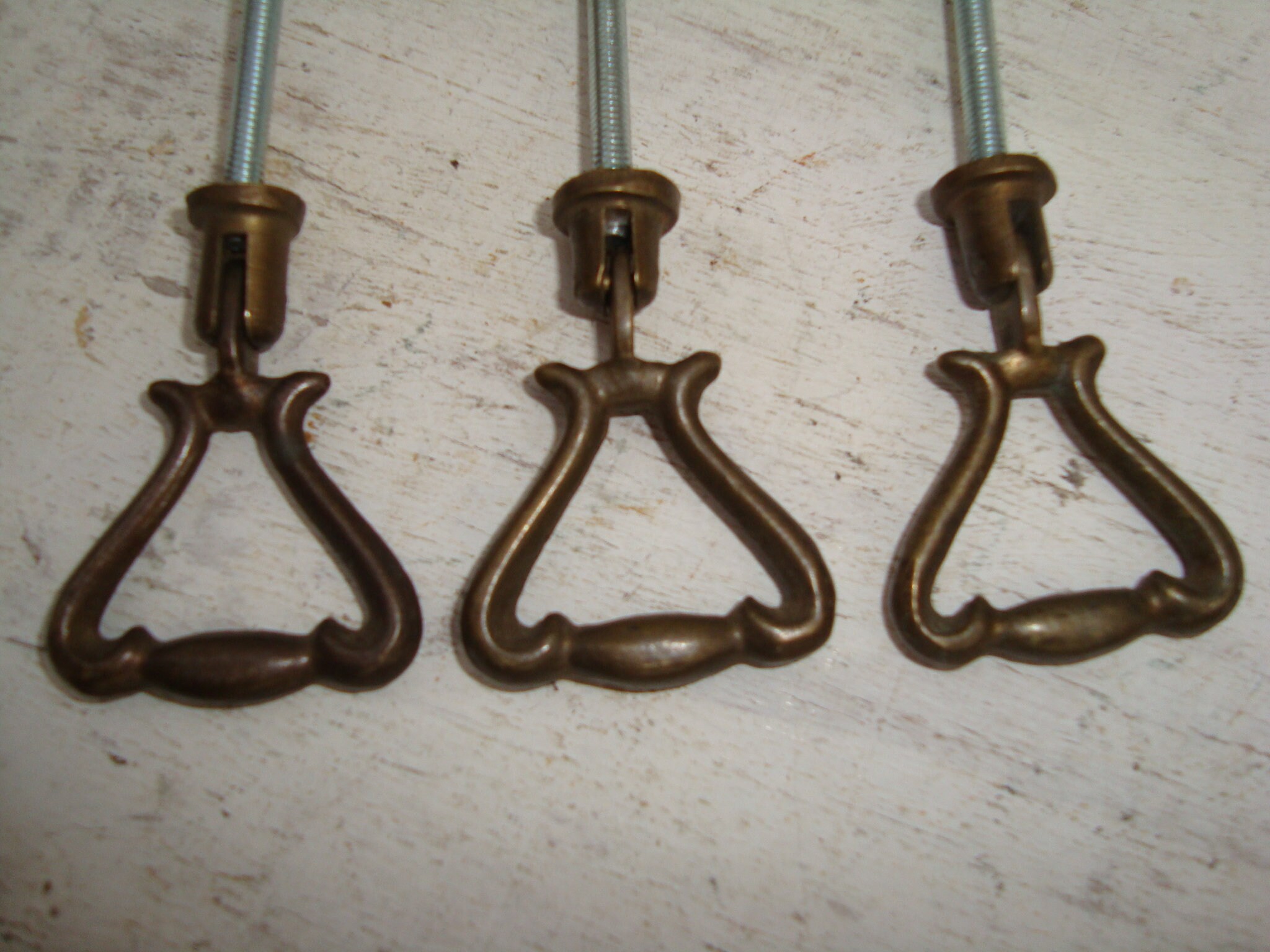 Vintage Cast Handle. Vintage Cast. Brass Handle for Cabinet or | Etsy