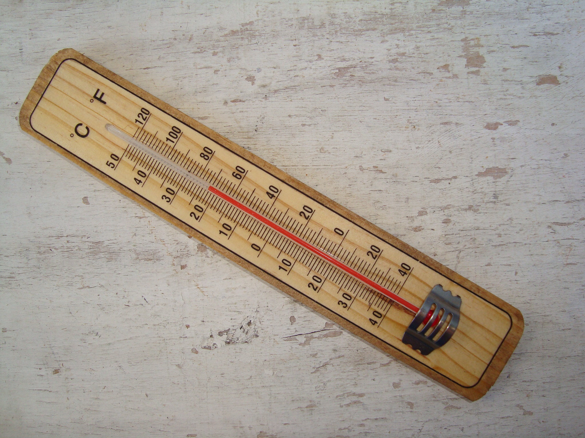 Vintage Thermometer Wood Old Thermometer Wooden | Etsy