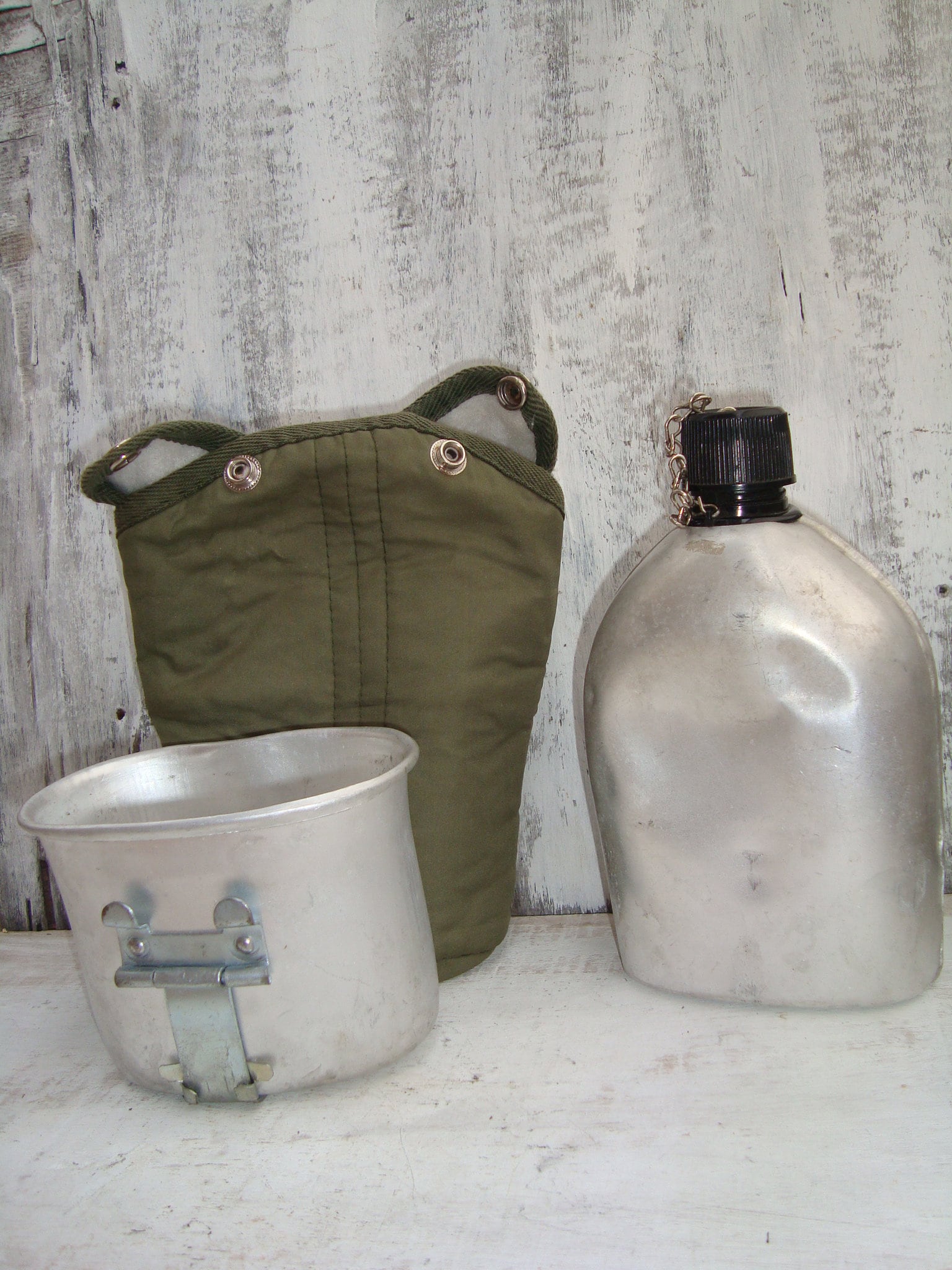 Vintage Flask Old Aluminum Flask Aluminum Bottle Military - Etsy