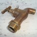Vintage Brass Water Tap - Old Water Tap 1960s - Vintage Brass Water ...