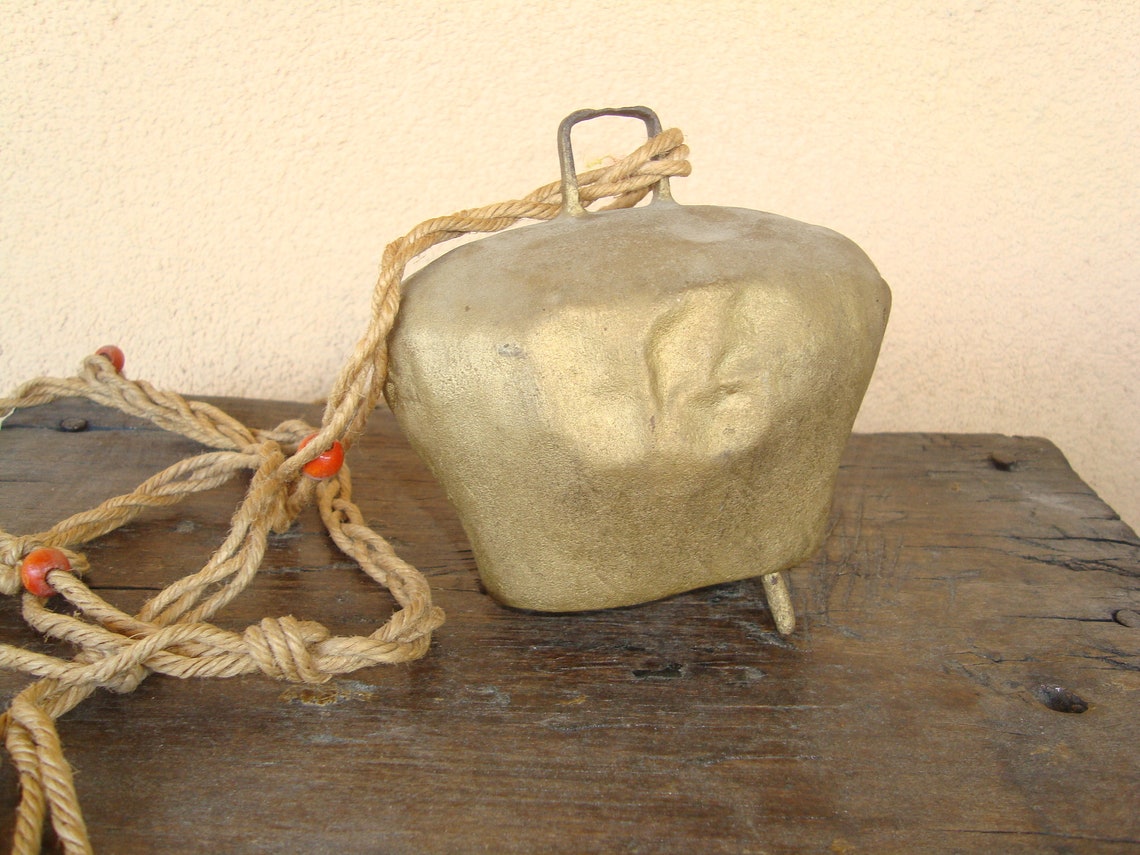 Antique Cow Bell ,primitive Hand Forged Metal Bell Farmhouse, Decor ...