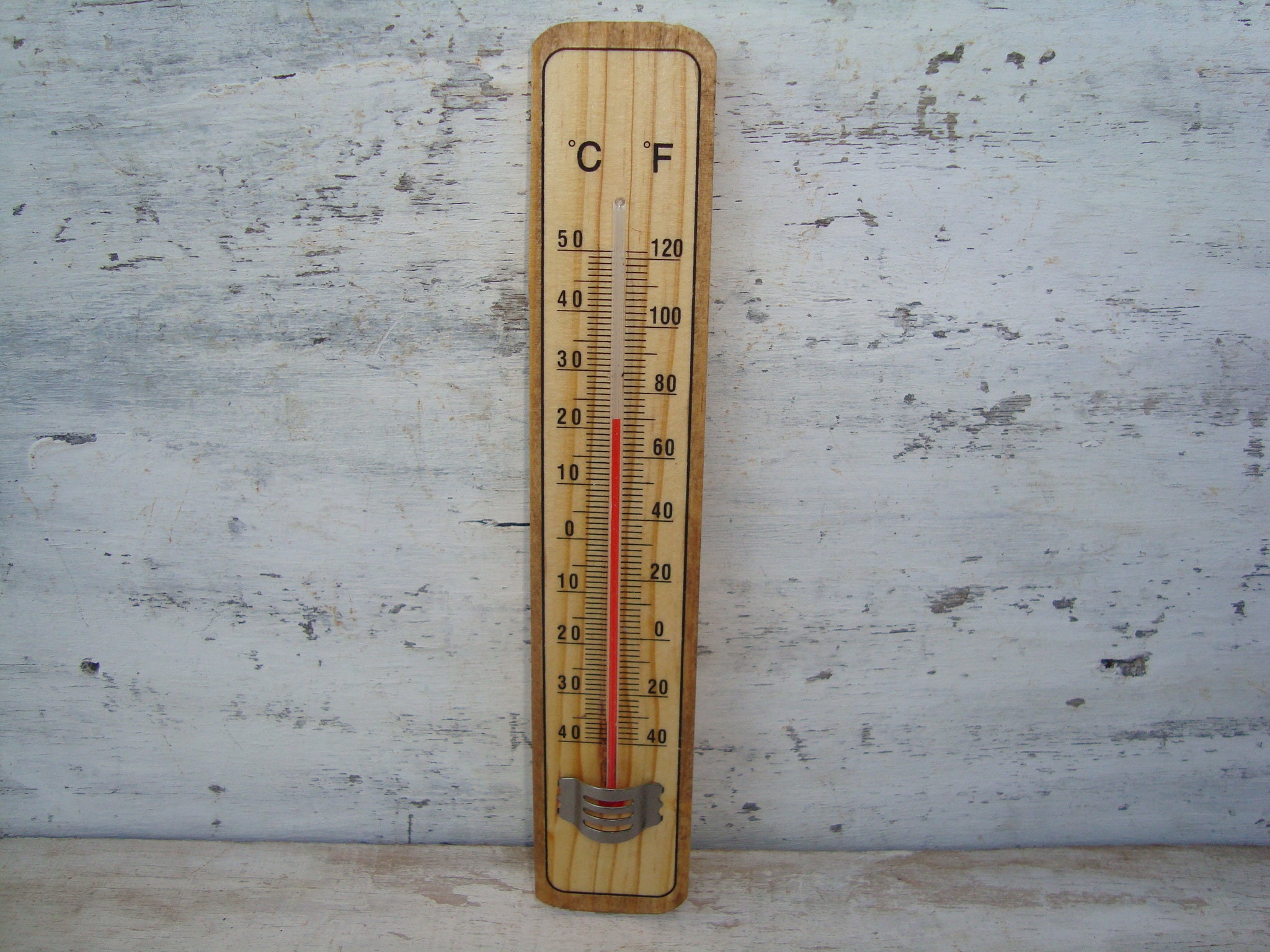 Vintage Thermometer Wood Old Thermometer Wooden | Etsy