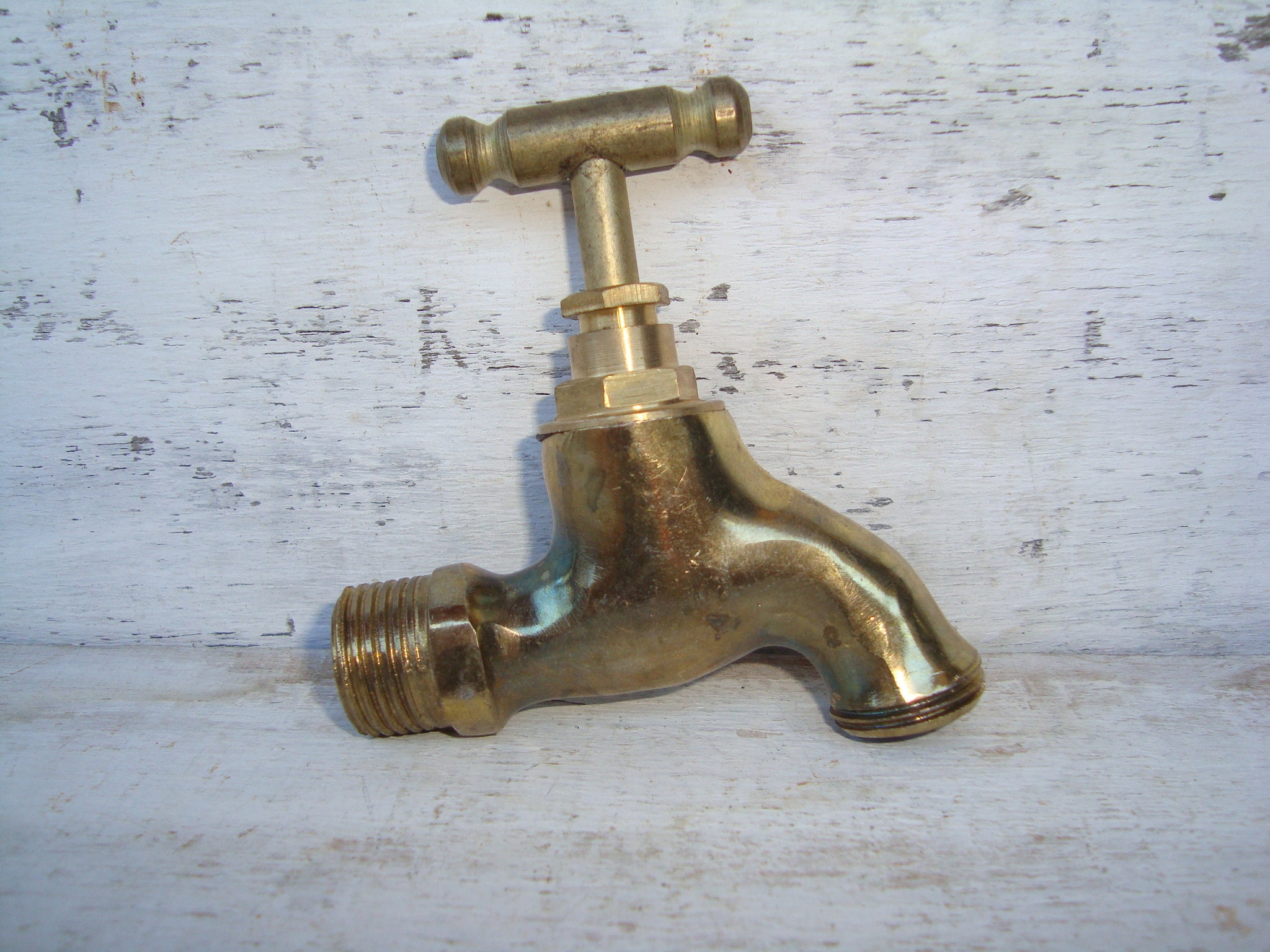 Vintage Brass Water Tap - Old Water Tap 1960s - Vintage Brass Water ...