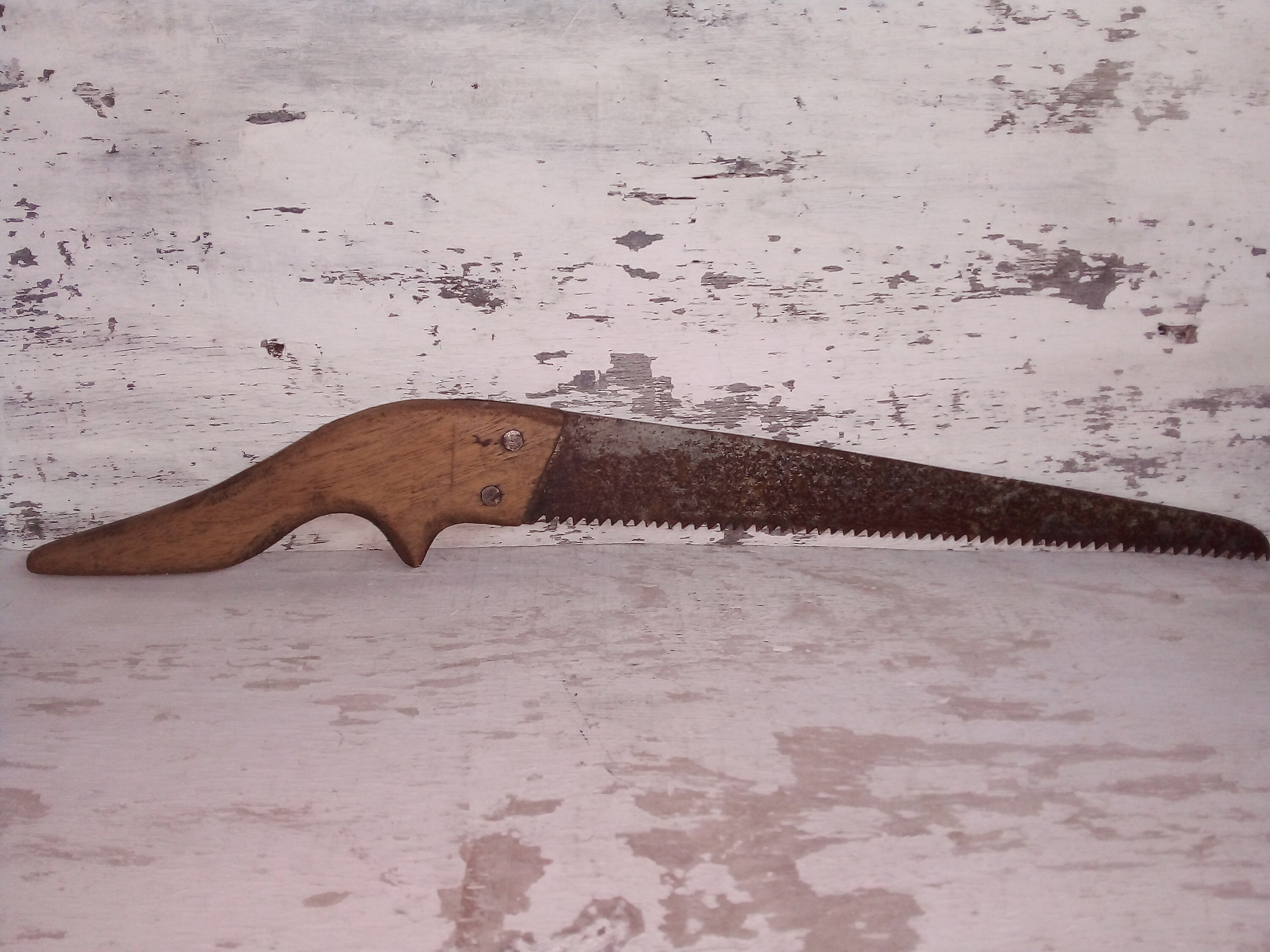 Vintage Hand Saw Beautiful Rustic Wooden Handle Iron Saw - Etsy