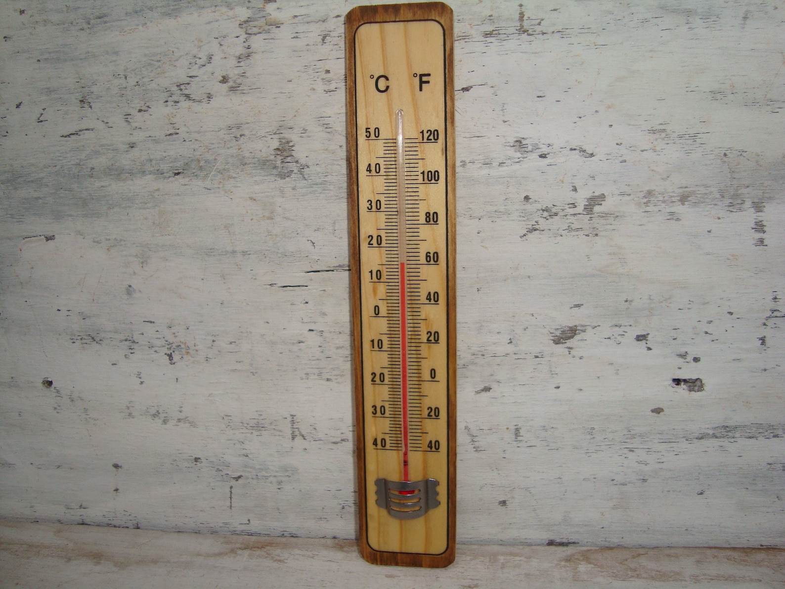 Vintage Thermometer - Wood Old Thermometer - Wooden Thermometer ...