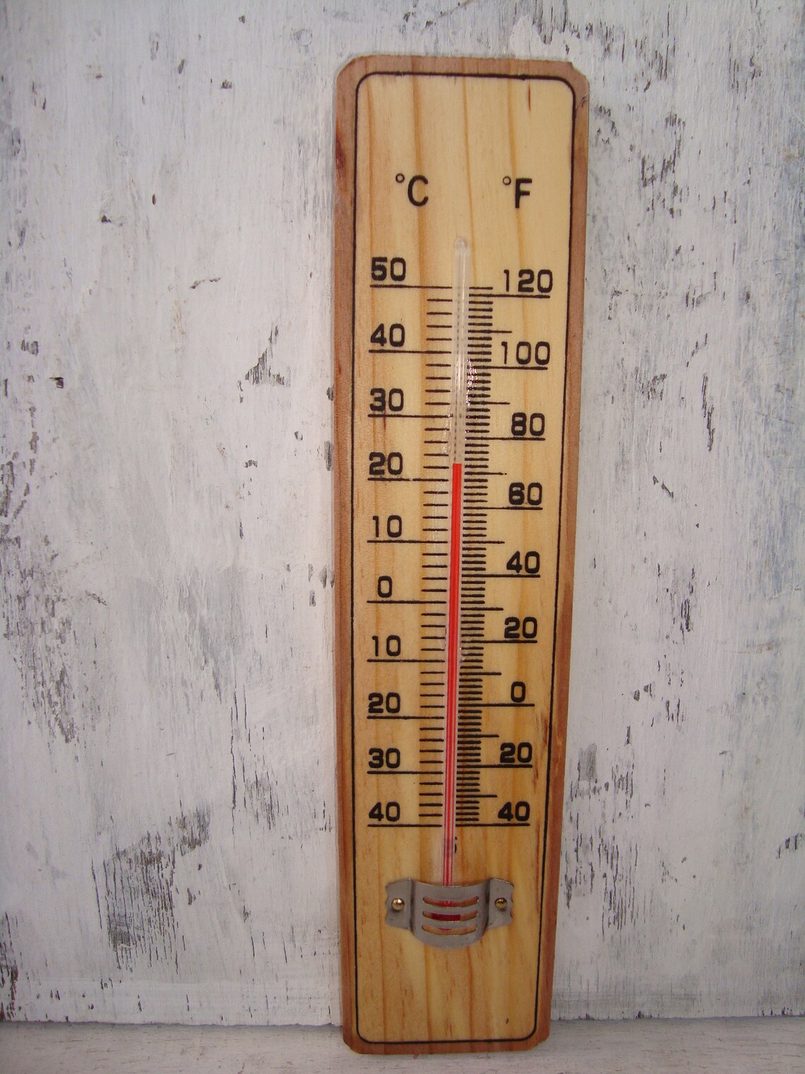 Vintage Thermometer Thermometer Wooden Thermometer - Etsy