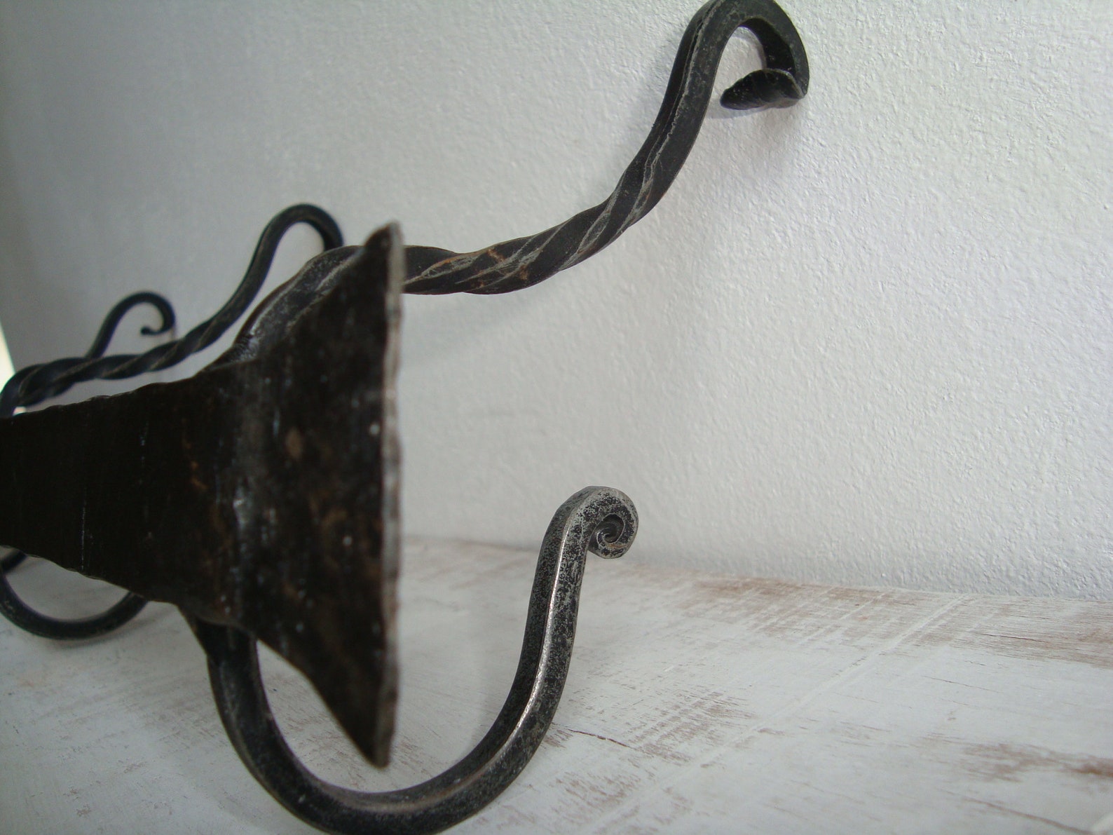 Vintagewrought Iron Hanger Hanger Hand-wrought Hanger Wall - Etsy