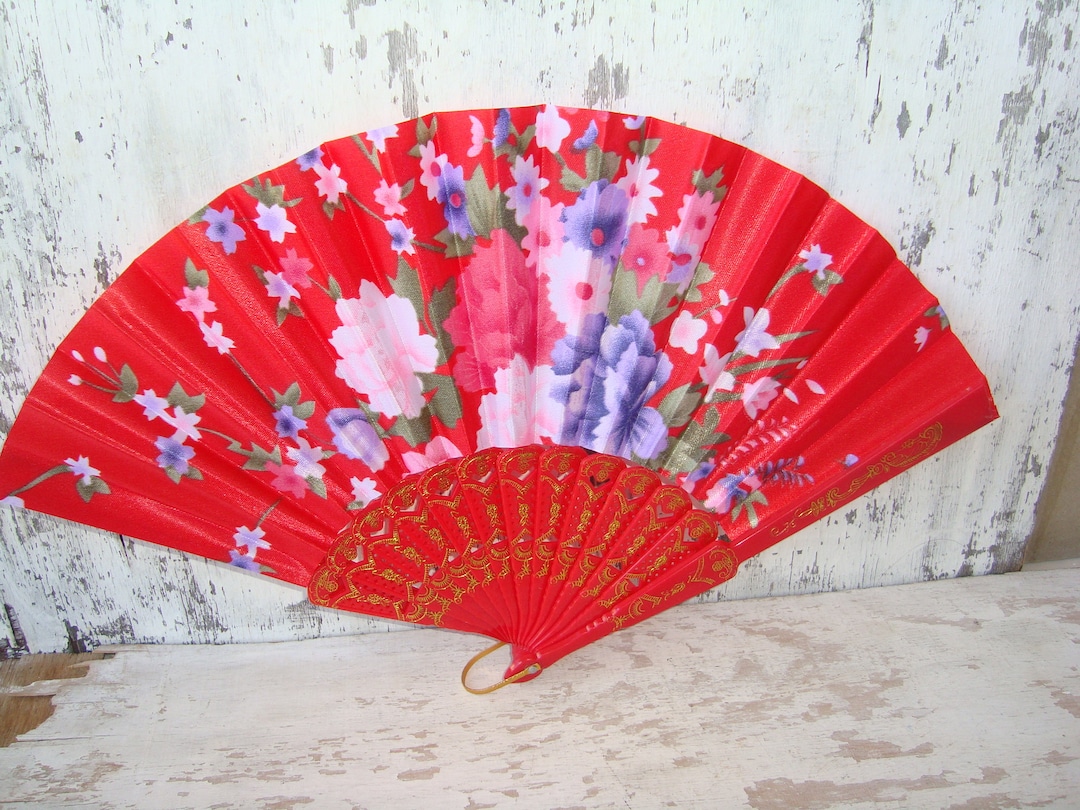 Elegant, Beautiful Design Hand Fan, Hand Held Fan, Spanish Style Fan ...