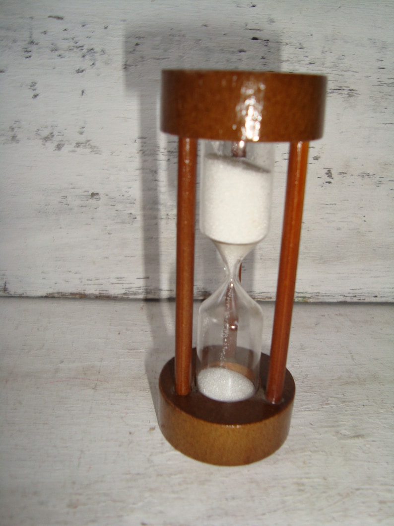 Wood Hourglass Vintage Wooden Hourglass Brown Handmade - Etsy