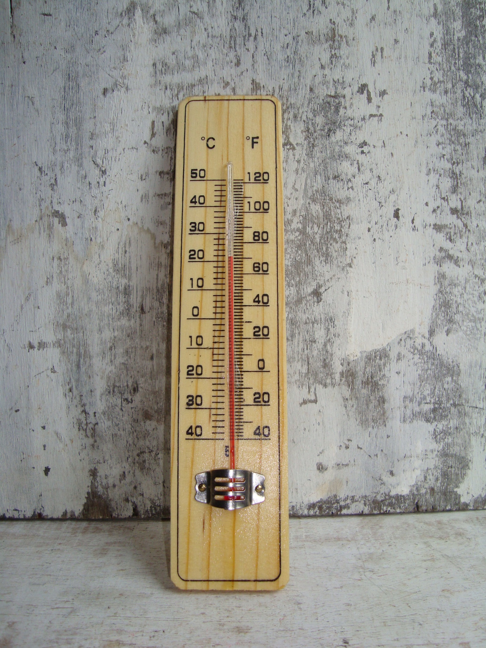 Vintage Thermometer Thermometer Wooden Thermometer - Etsy