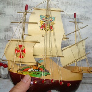 Old Wooden Model Ship Wooden Sailing Boat Model Ship Model - Etsy