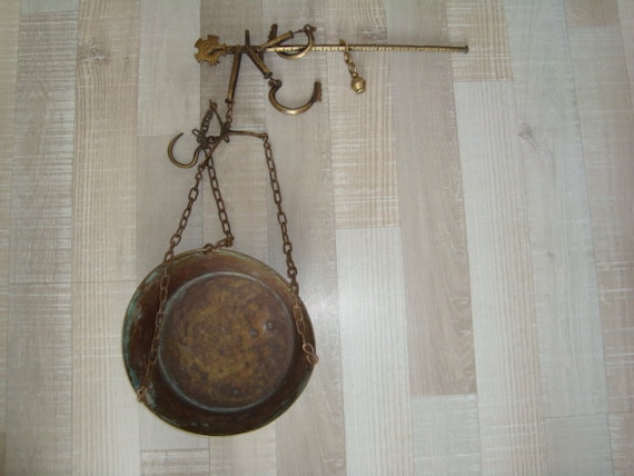 Vintage Scales Hanging Scale Balance Brass Scales | Etsy