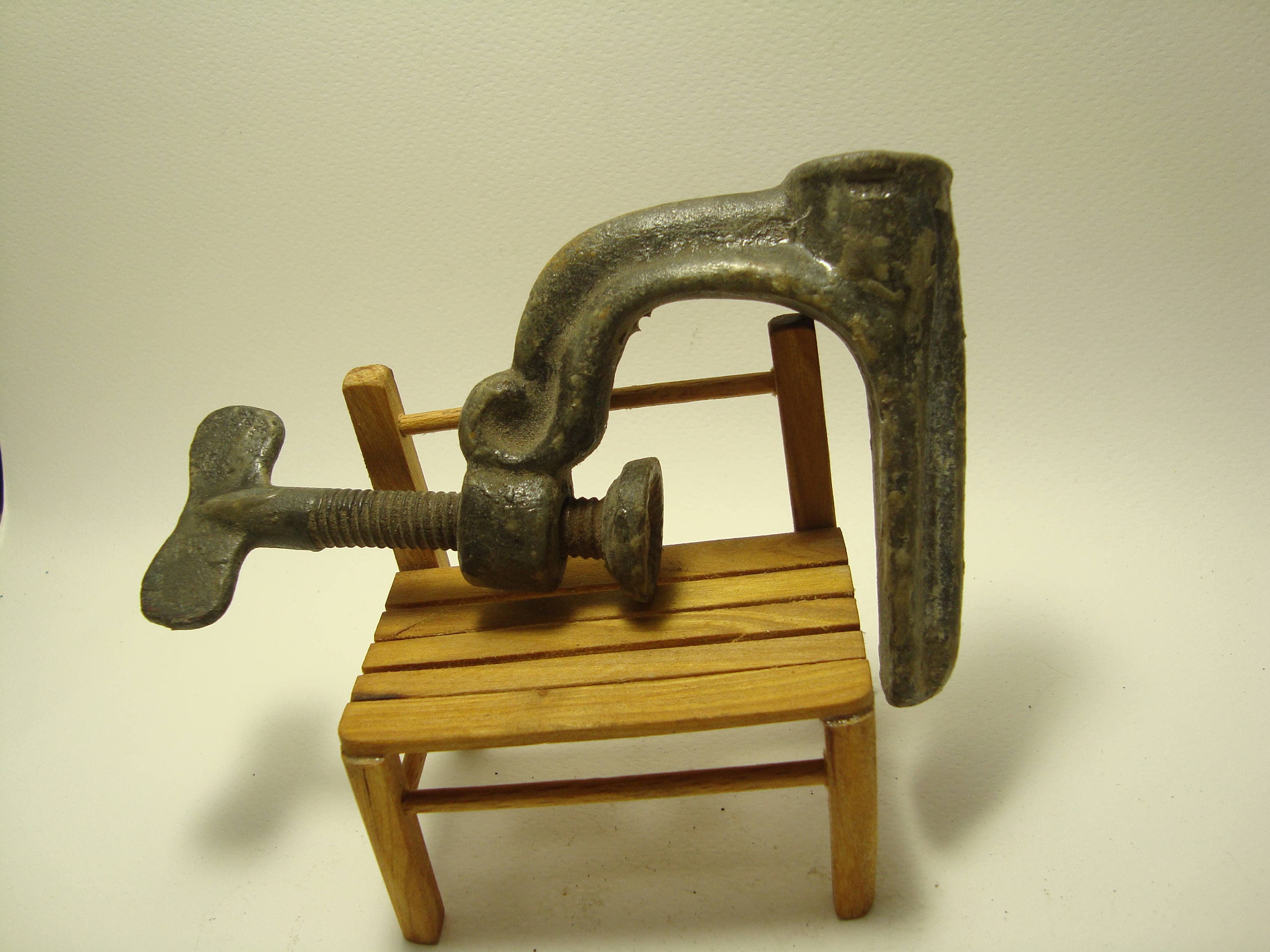 Vintage Cast Clamp, Big Clamp,cast Iron Clamp, Adjustable Clamp, Big ...
